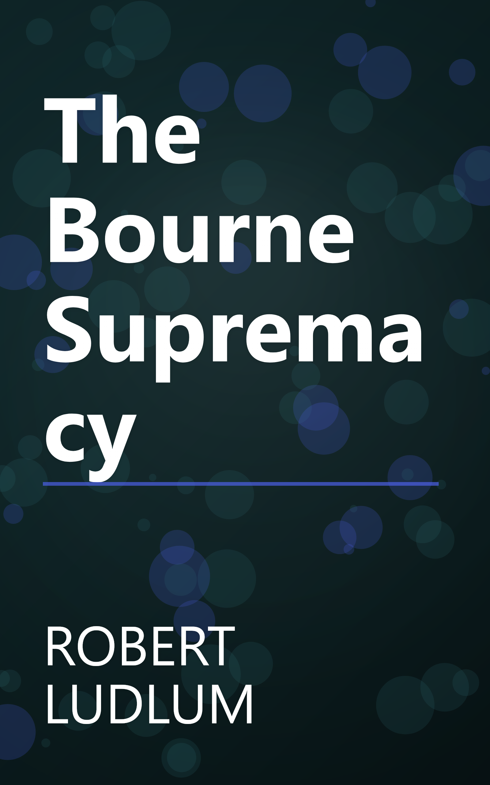 The Bourne Supremacy book cover