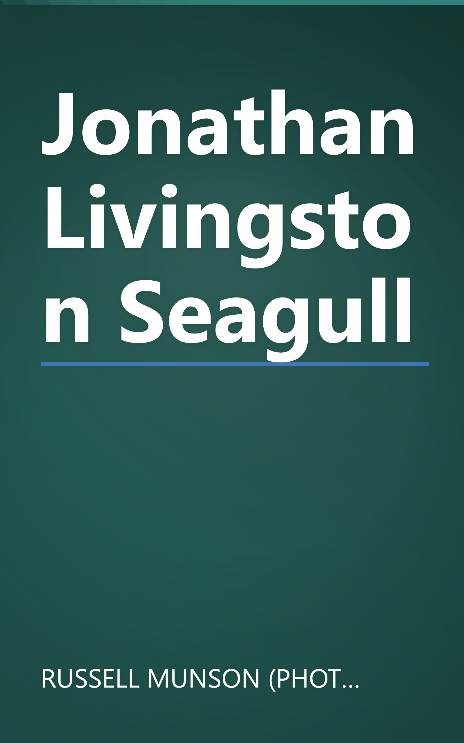 Jonathan Livingston Seagull book cover