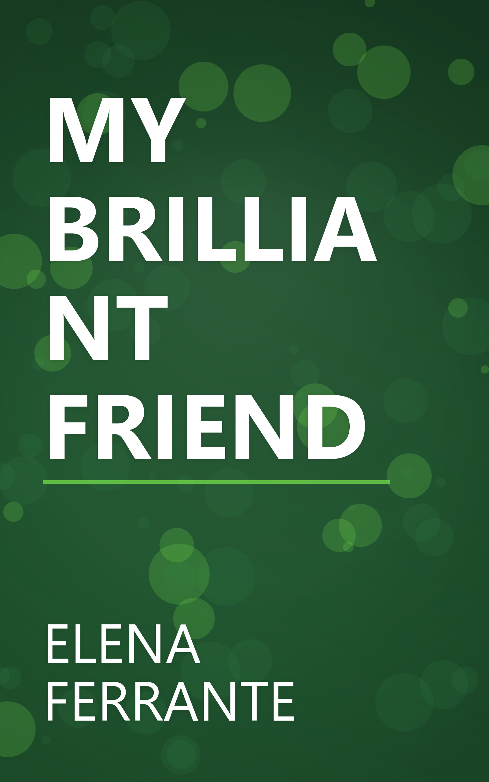 MY BRILLIANT FRIEND book cover