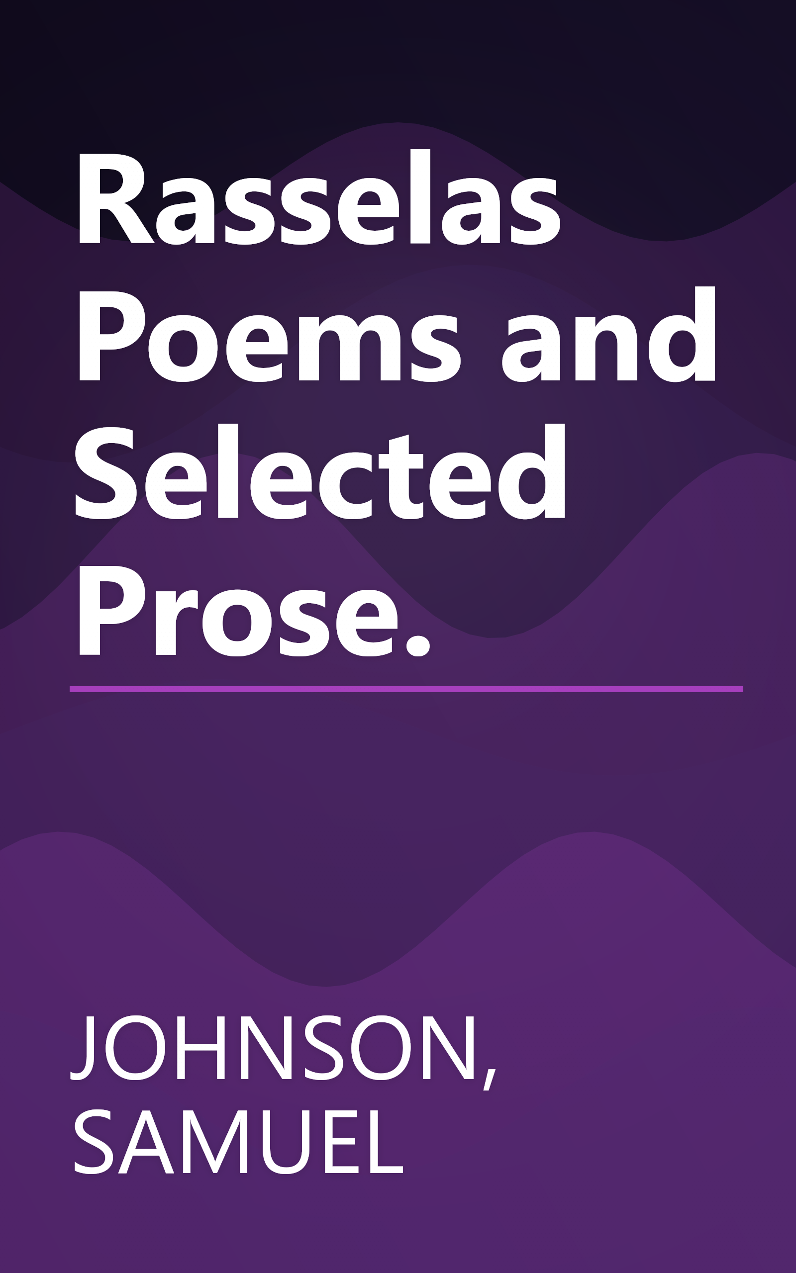 Rasselas Poems and Selected Prose. book cover