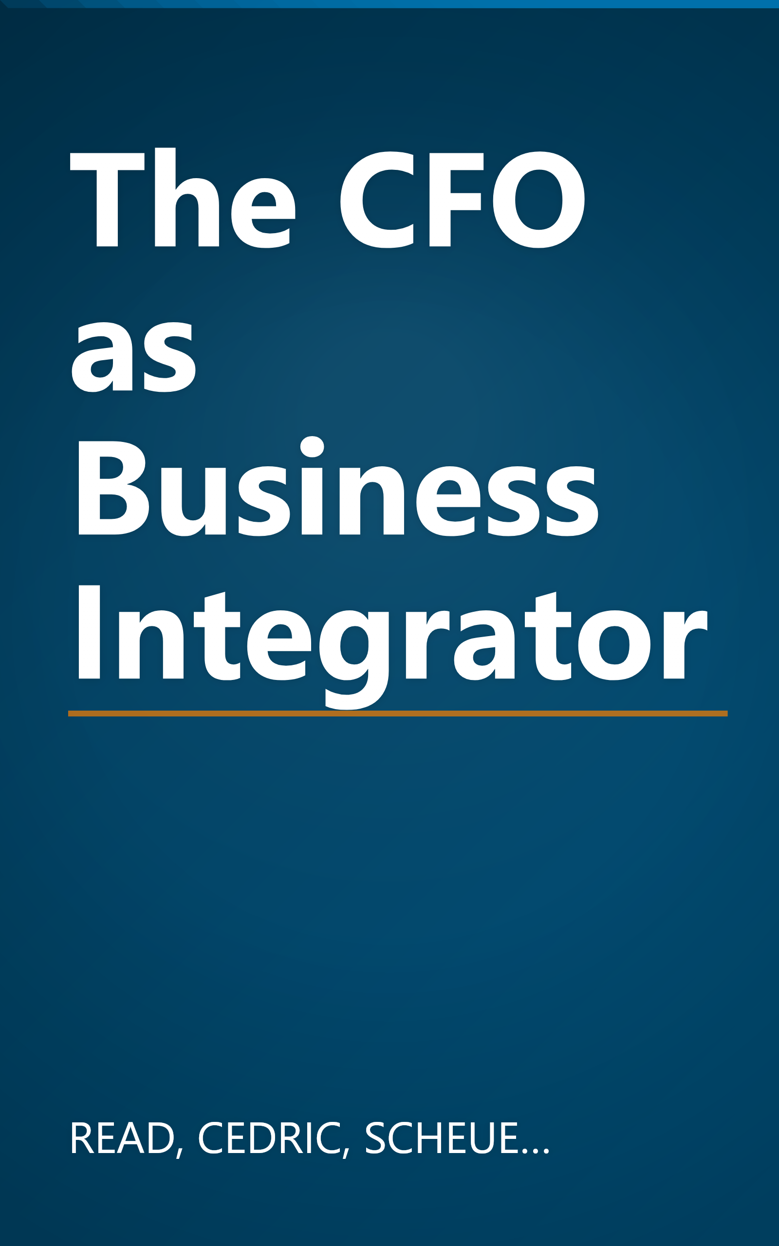 The CFO as Business Integrator book cover