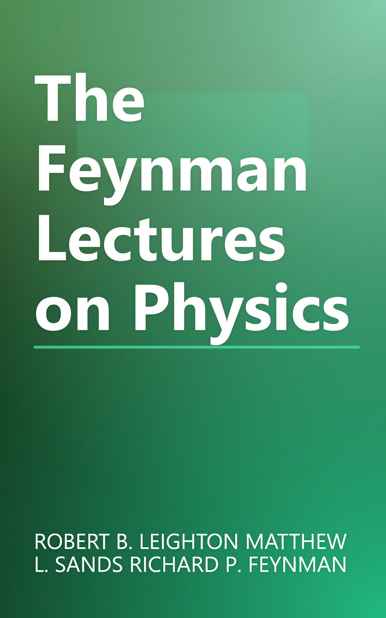 The Feynman Lectures on Physics book cover