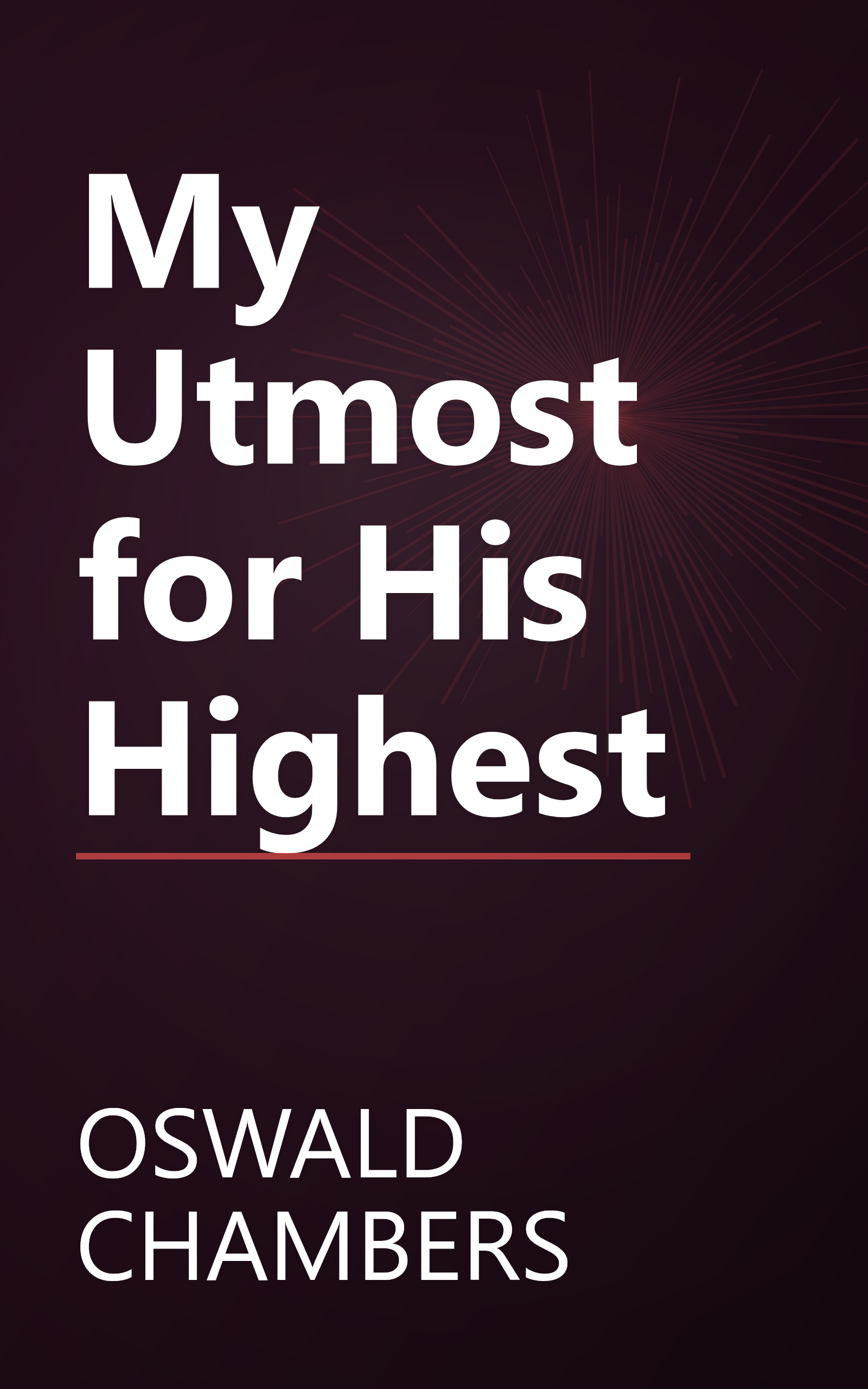 My Utmost for His Highest book cover