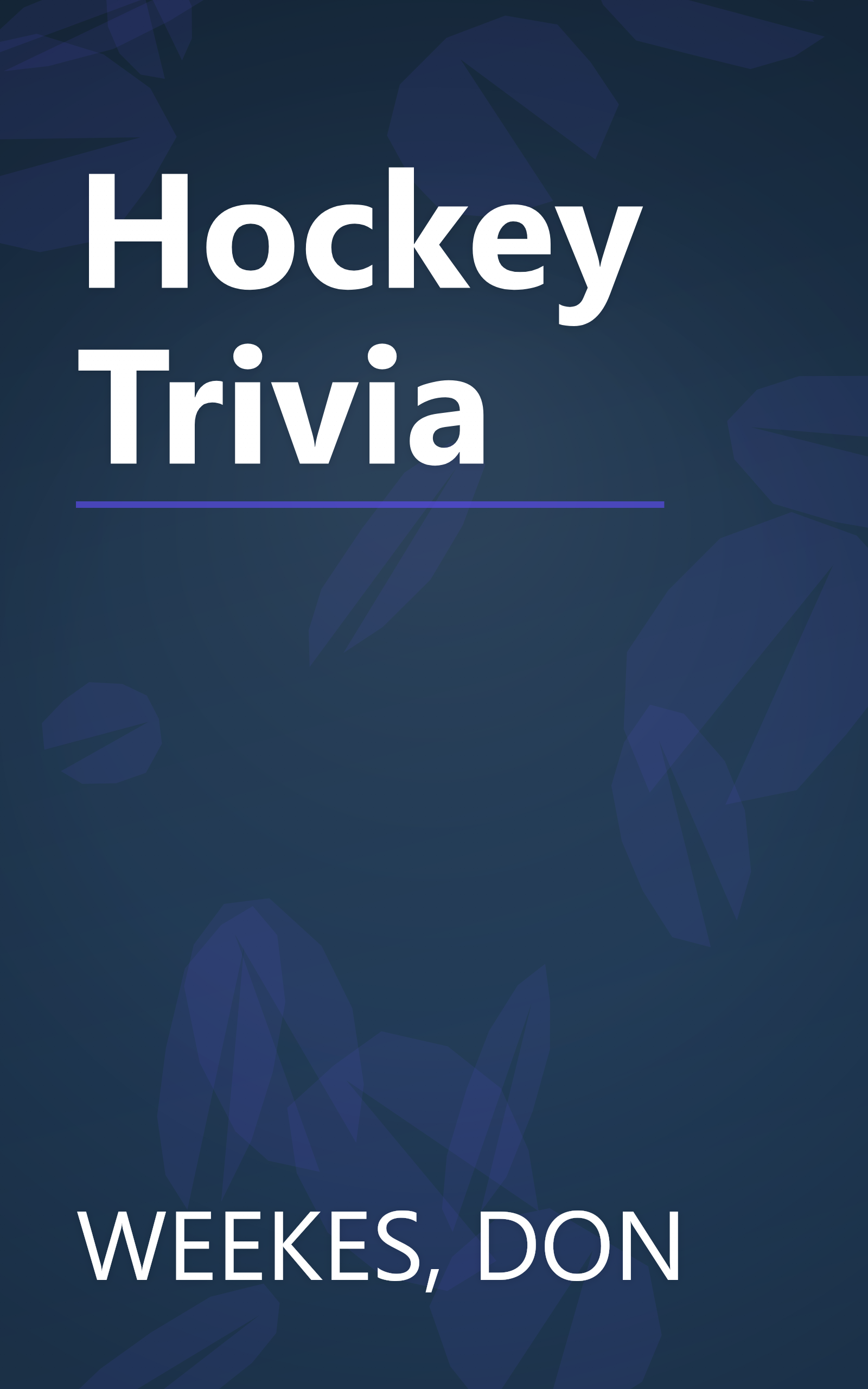 Hockey Trivia book cover