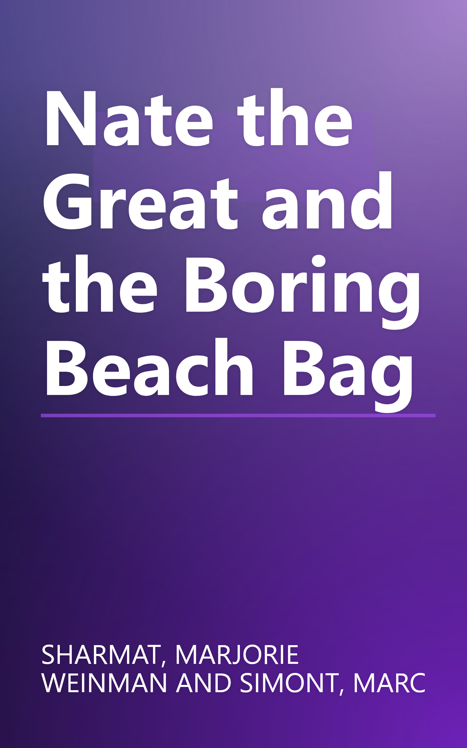 Nate the Great and the Boring Beach Bag book cover