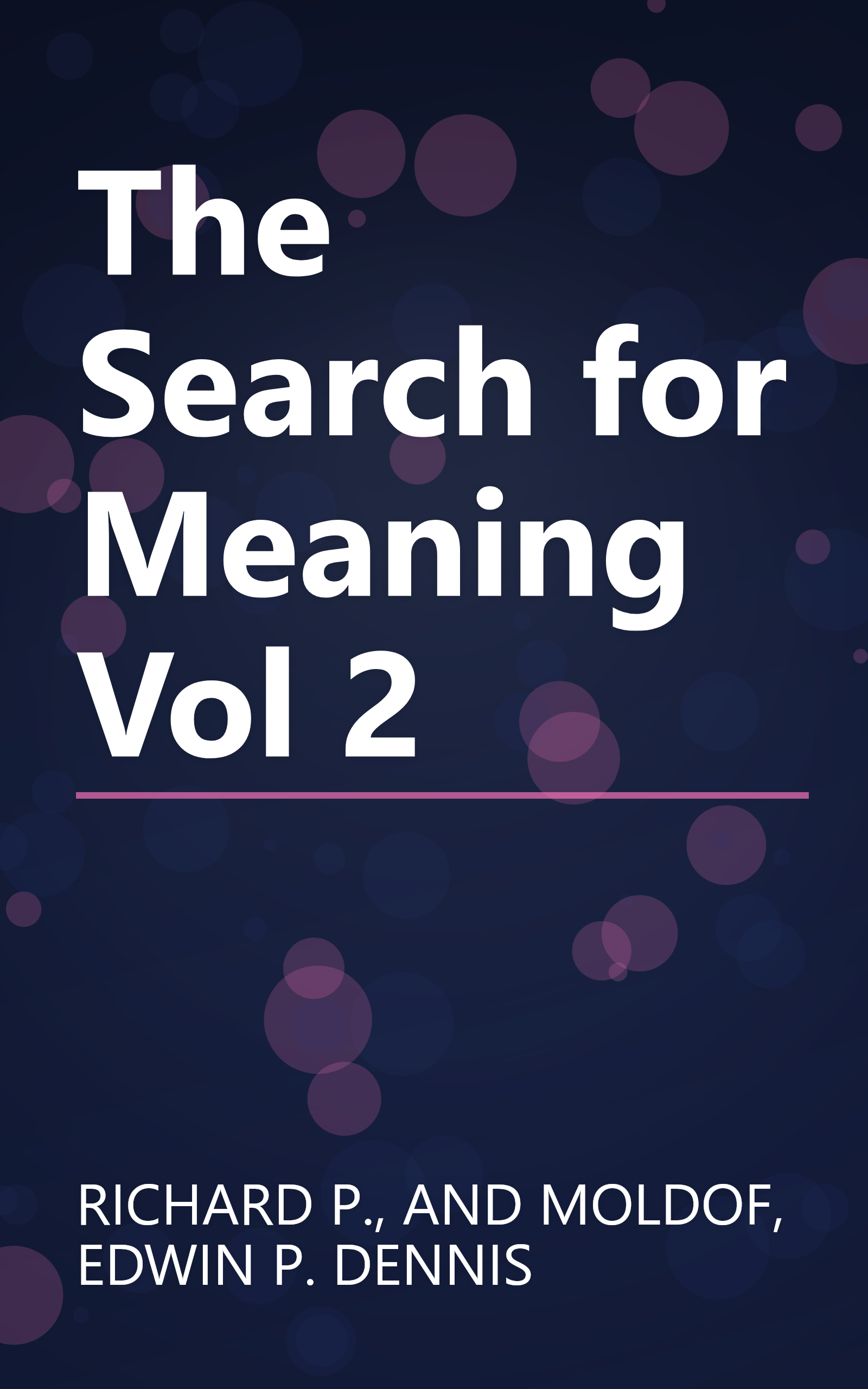 The Search for Meaning Vol 2 book cover
