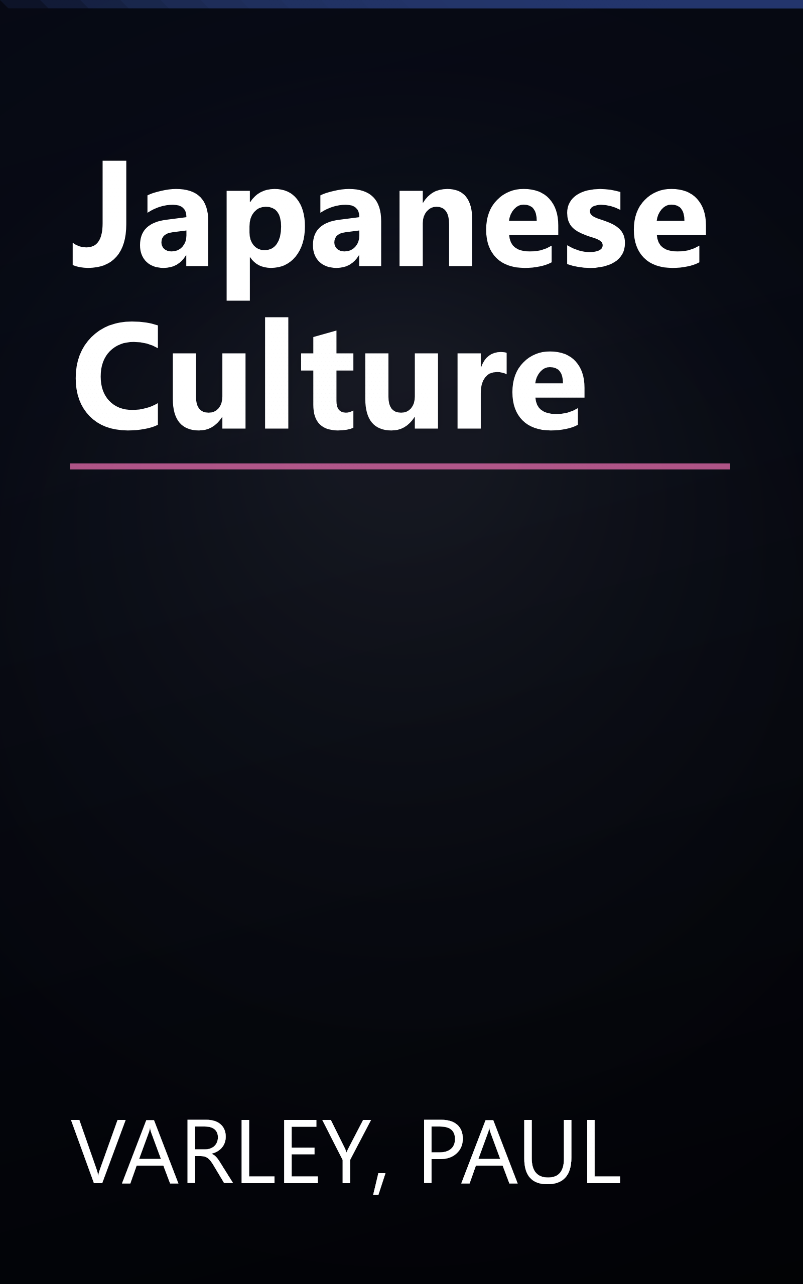 Japanese Culture book cover