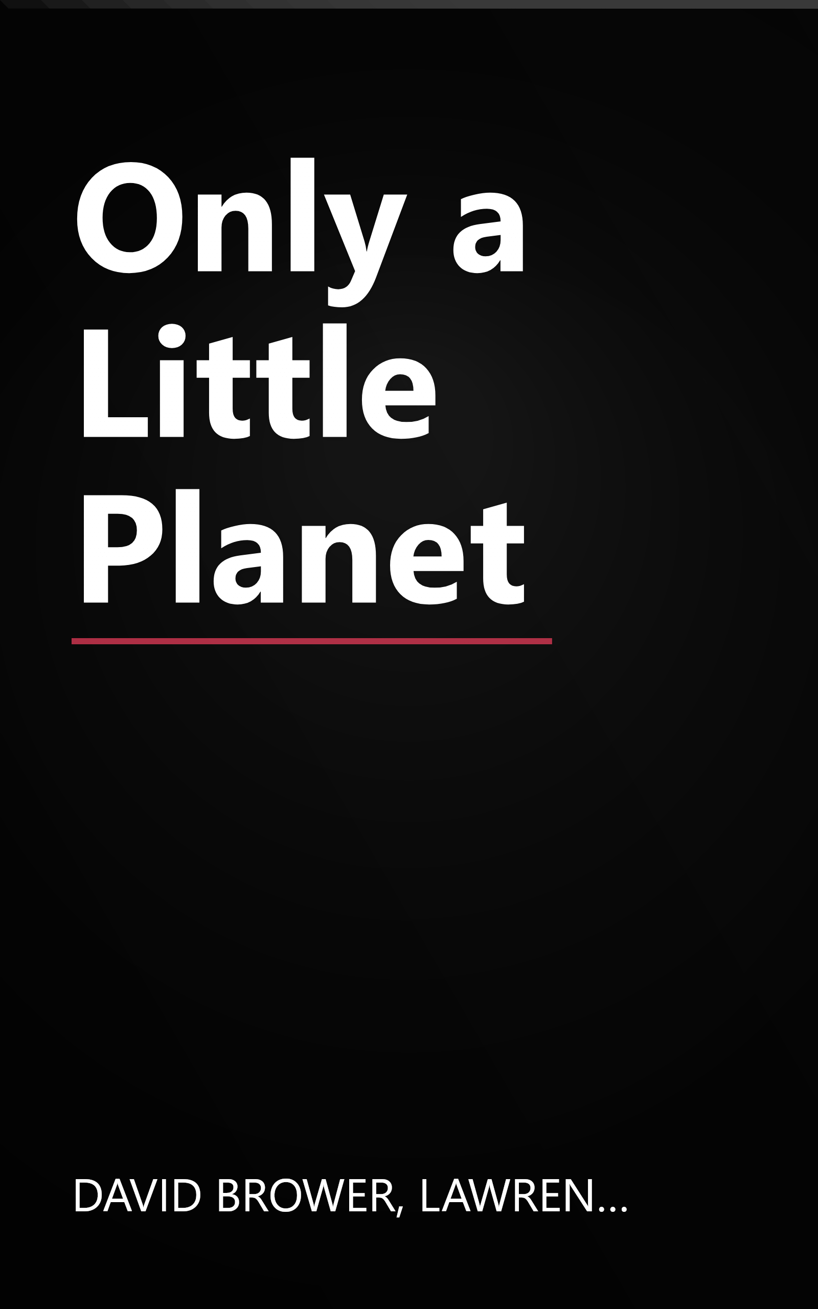 Only a Little Planet book cover