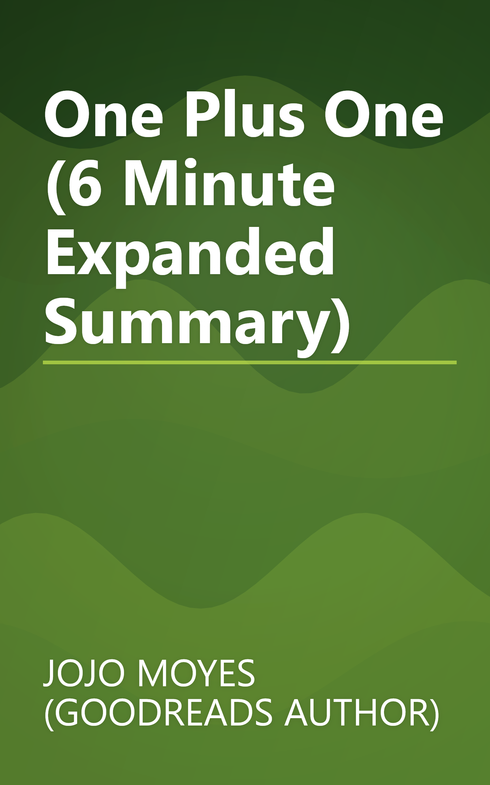 One Plus One (6 Minute   Expanded Summary) book cover