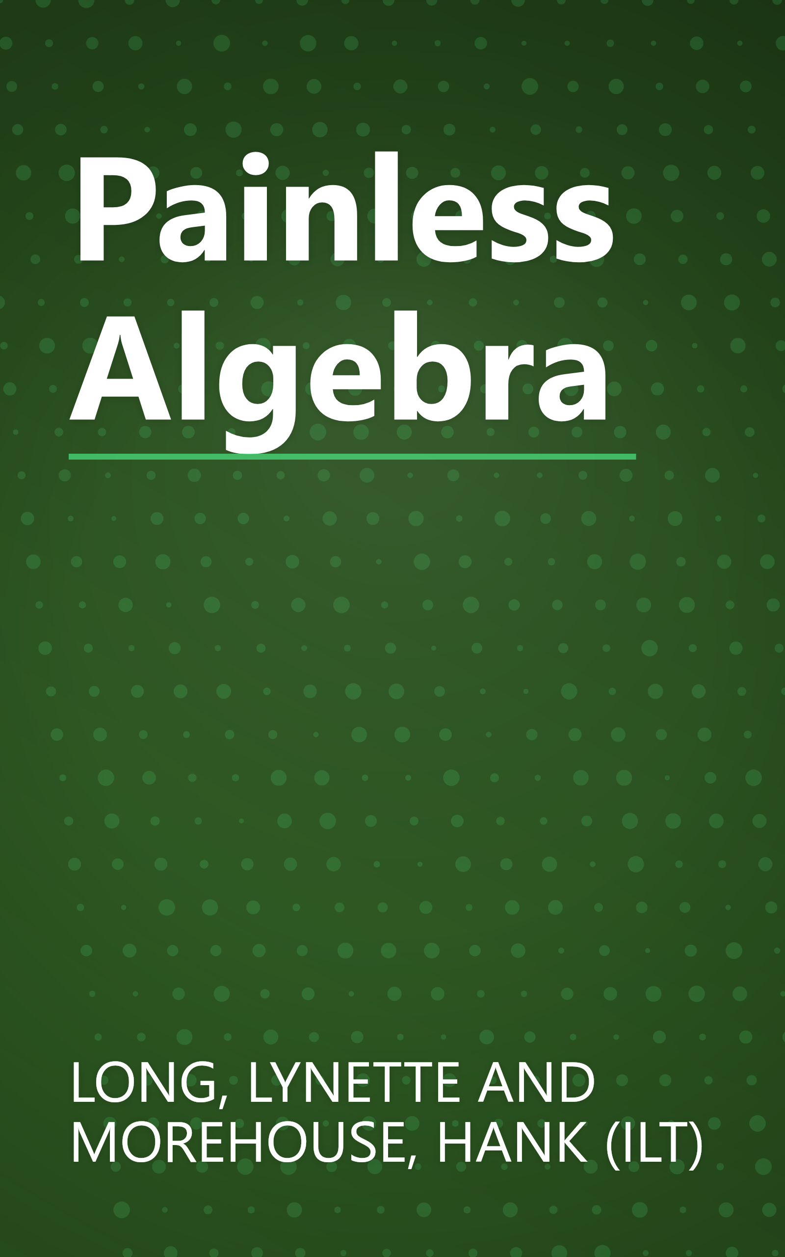 Painless Algebra book cover