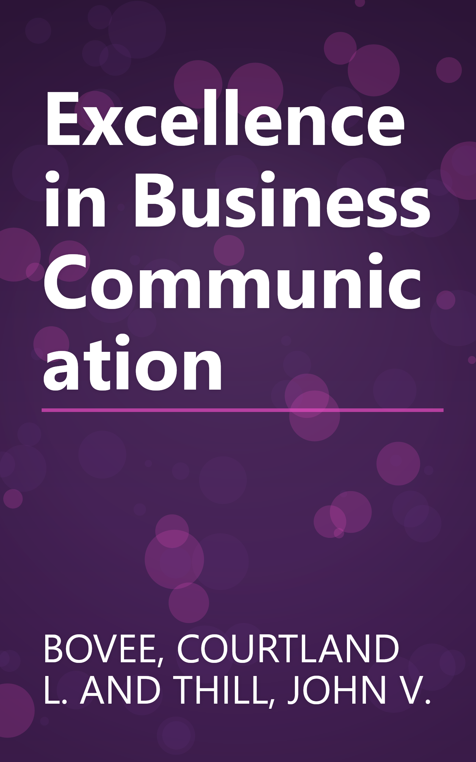 Excellence in Business Communication book cover