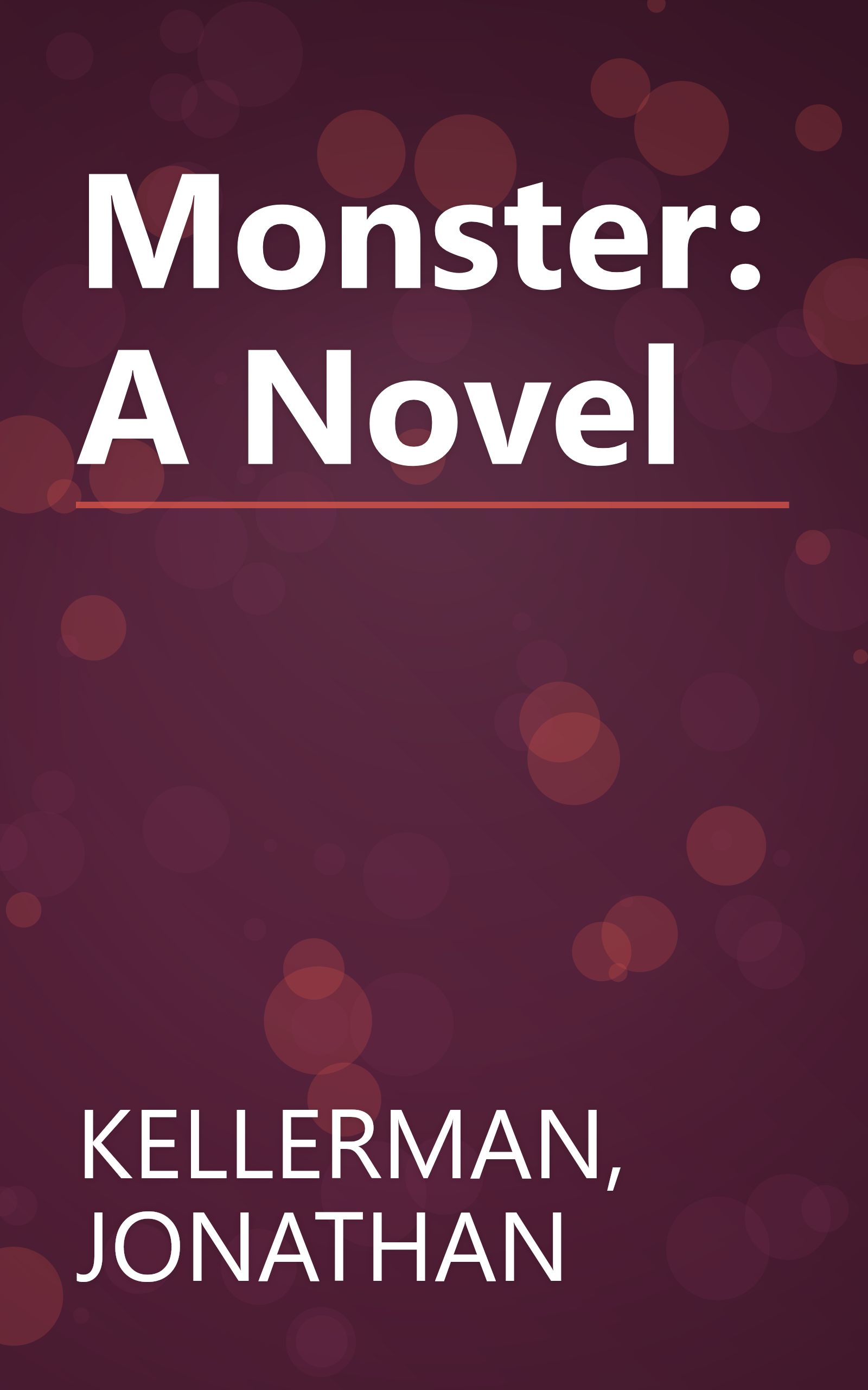 Monster: A Novel book cover
