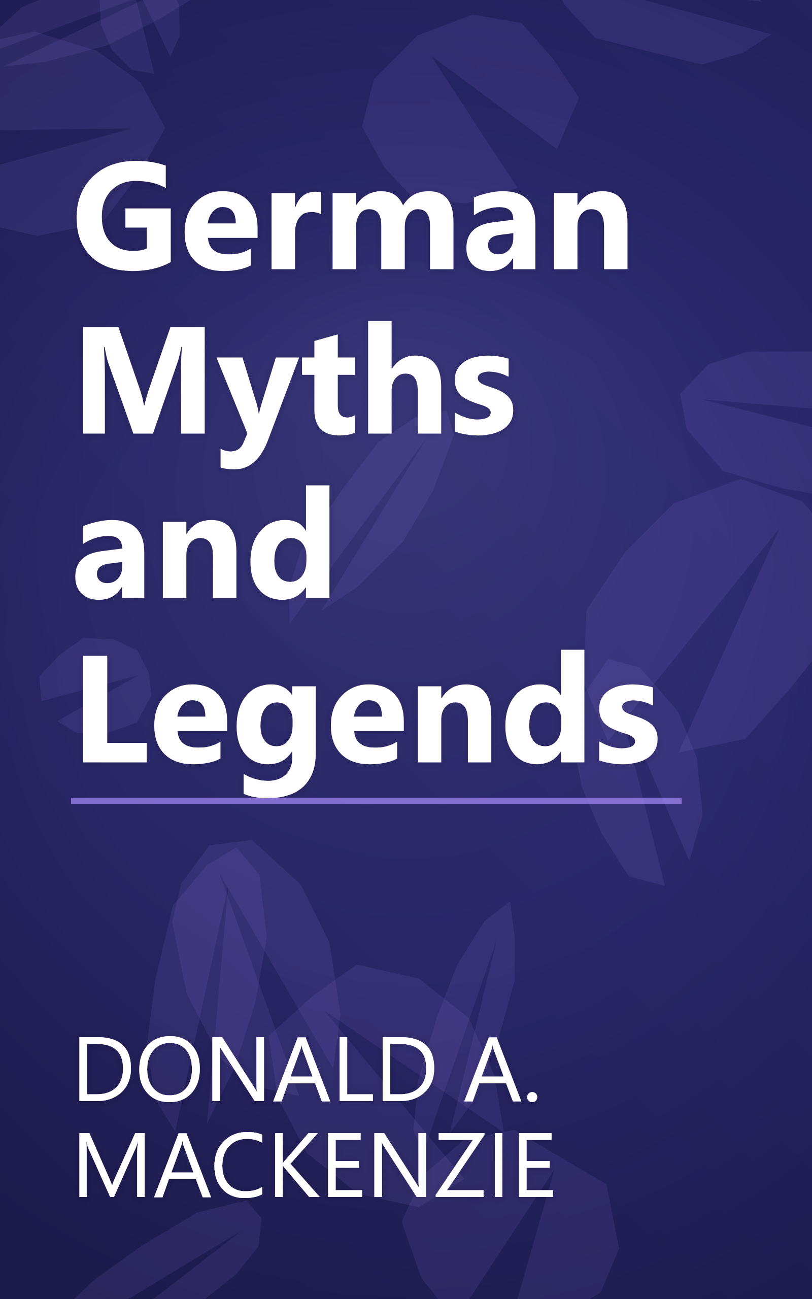 German Myths and Legends book cover