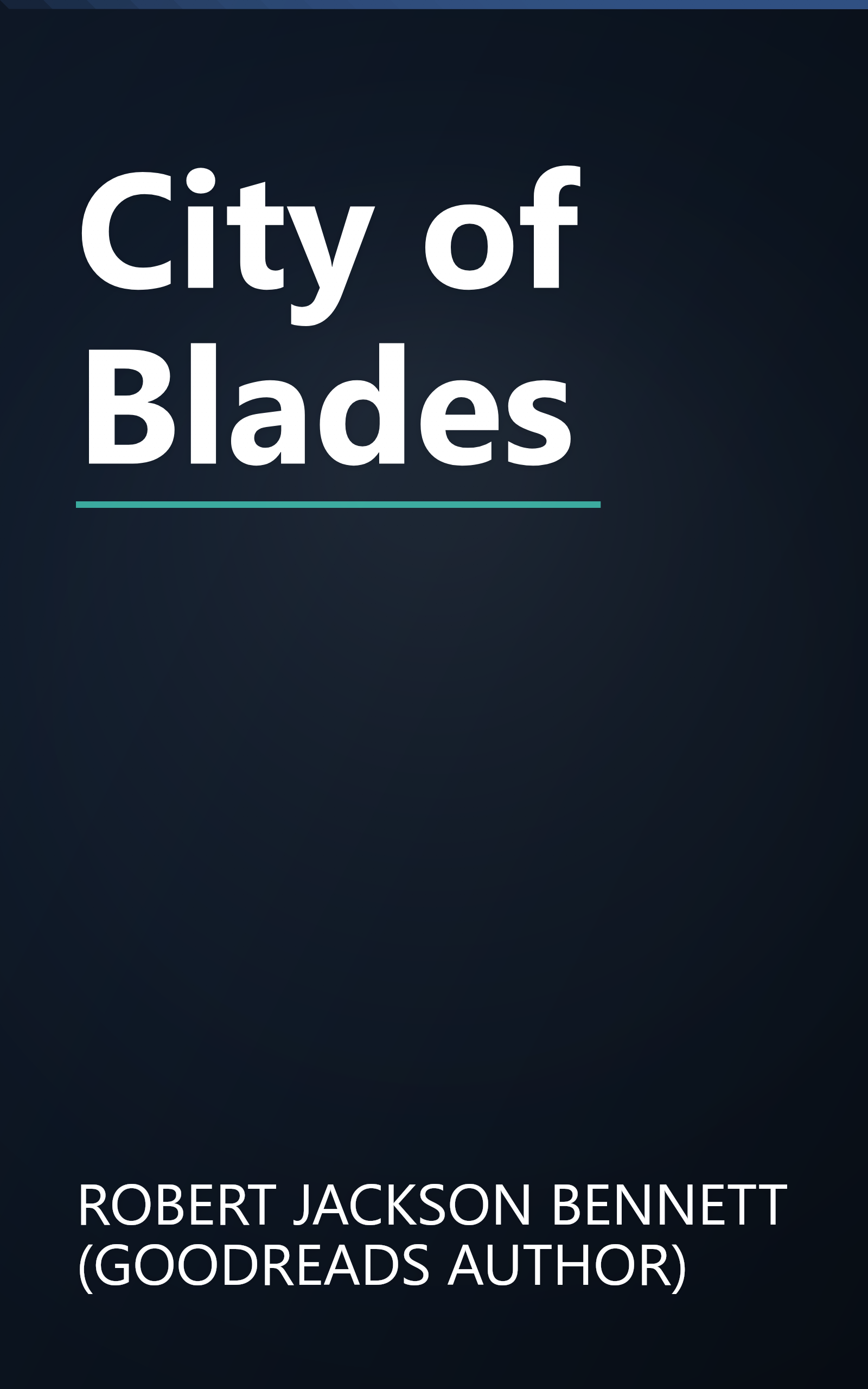 City of Blades book cover