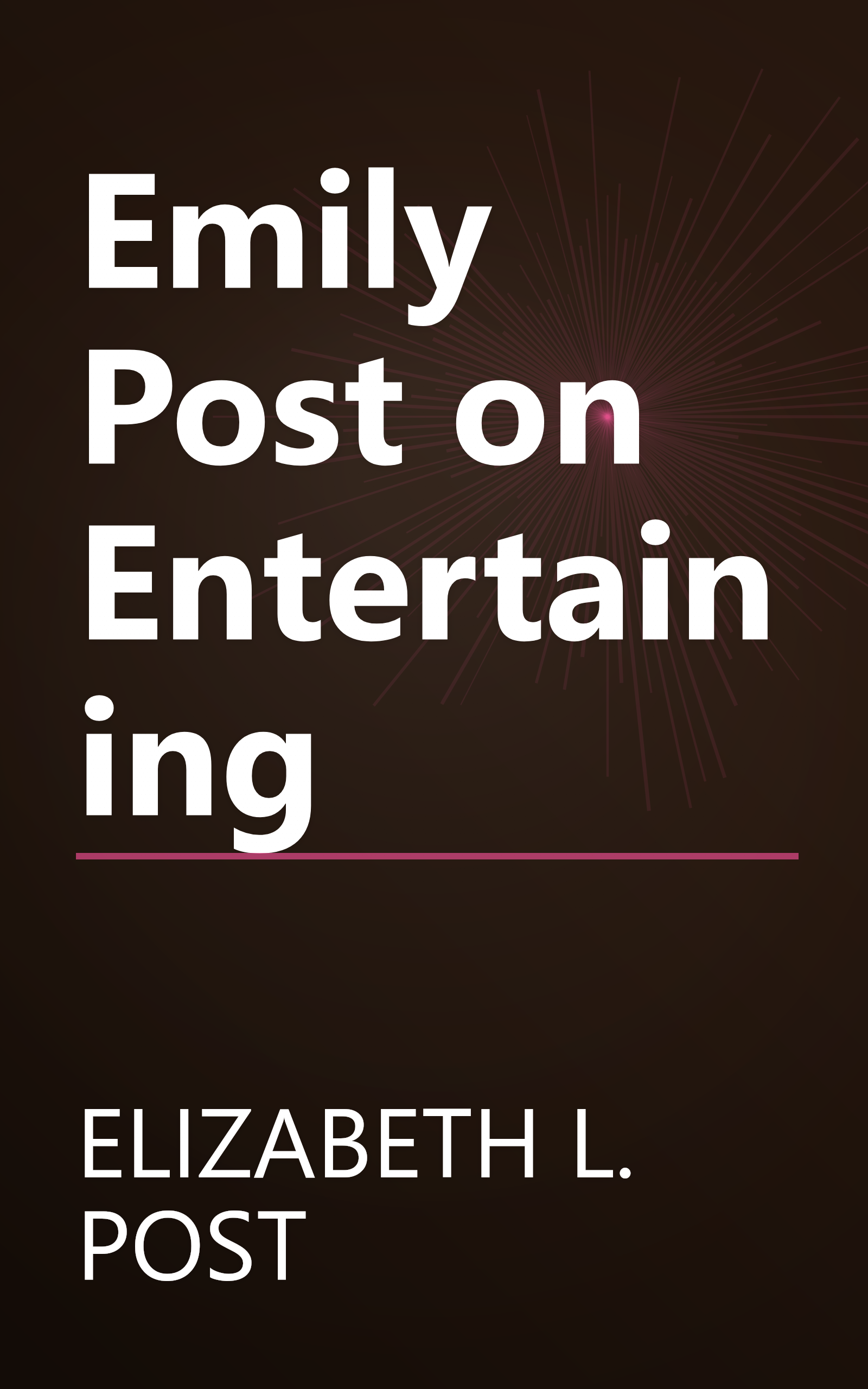 Emily Post on Entertaining book cover