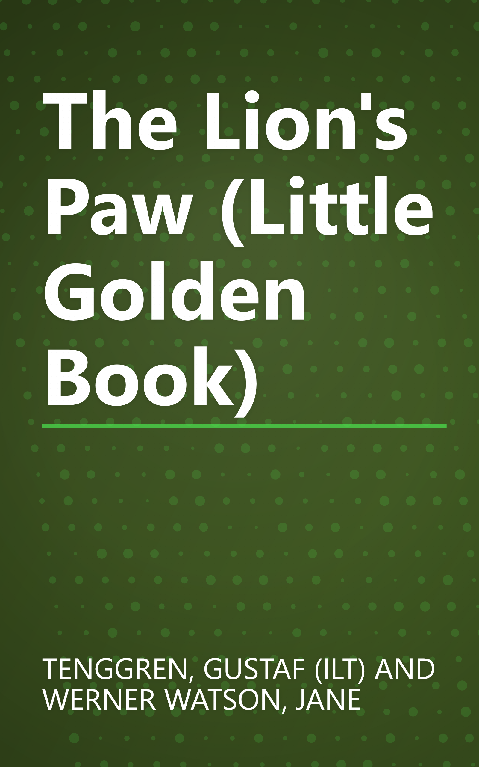 The Lion's Paw (Little Golden Book) book cover