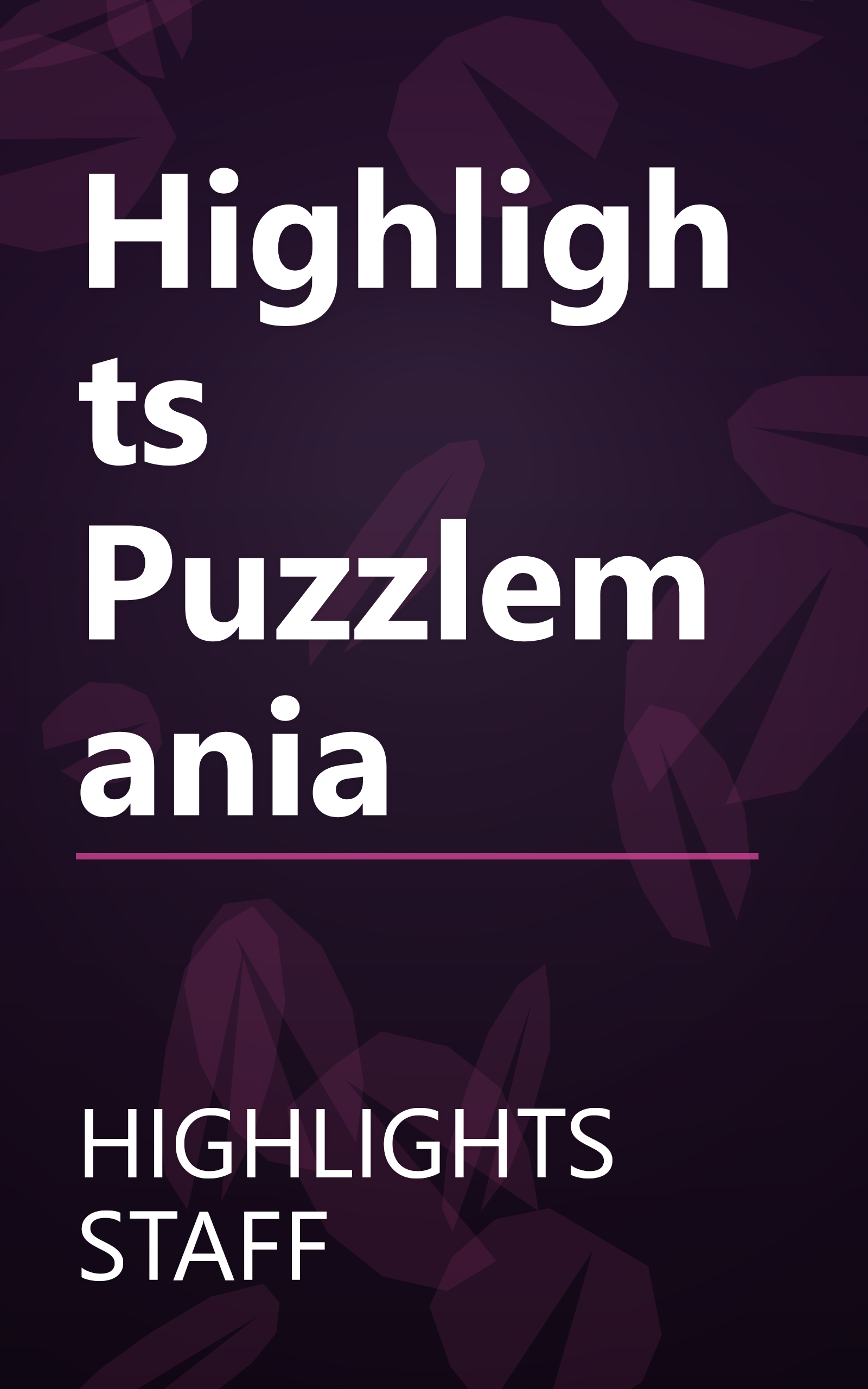 Highlights Puzzlemania book cover