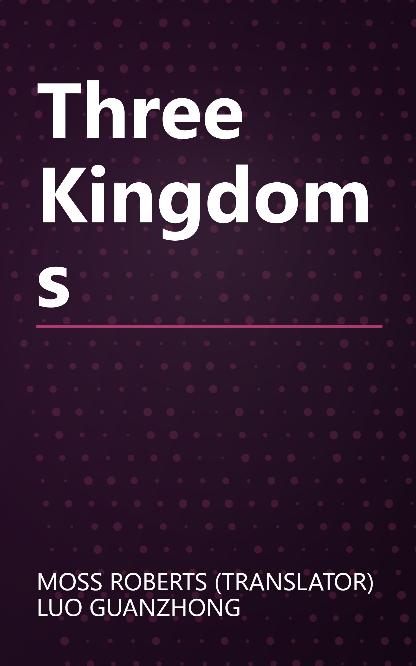 Three Kingdoms book cover