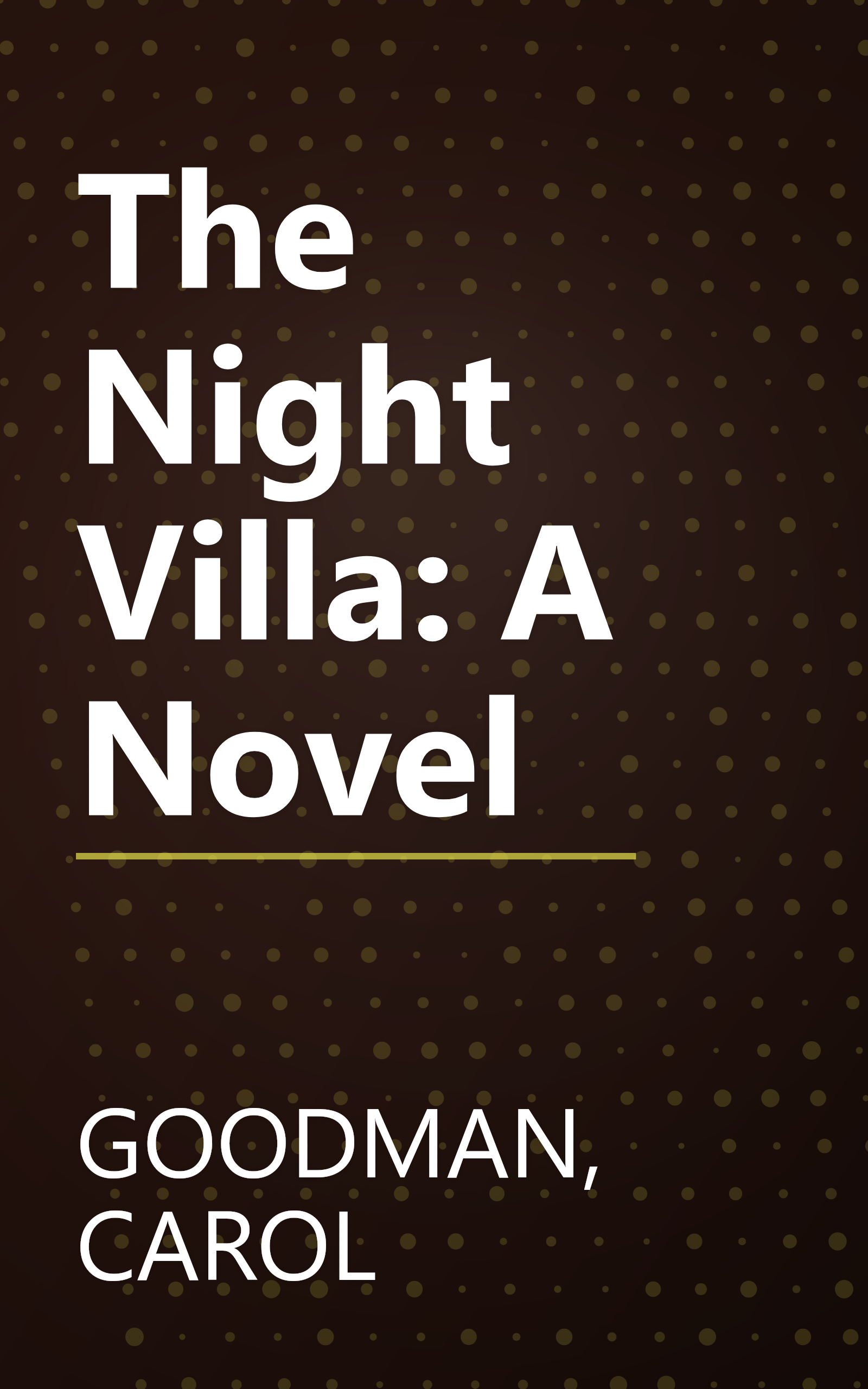 The Night Villa: A Novel book cover