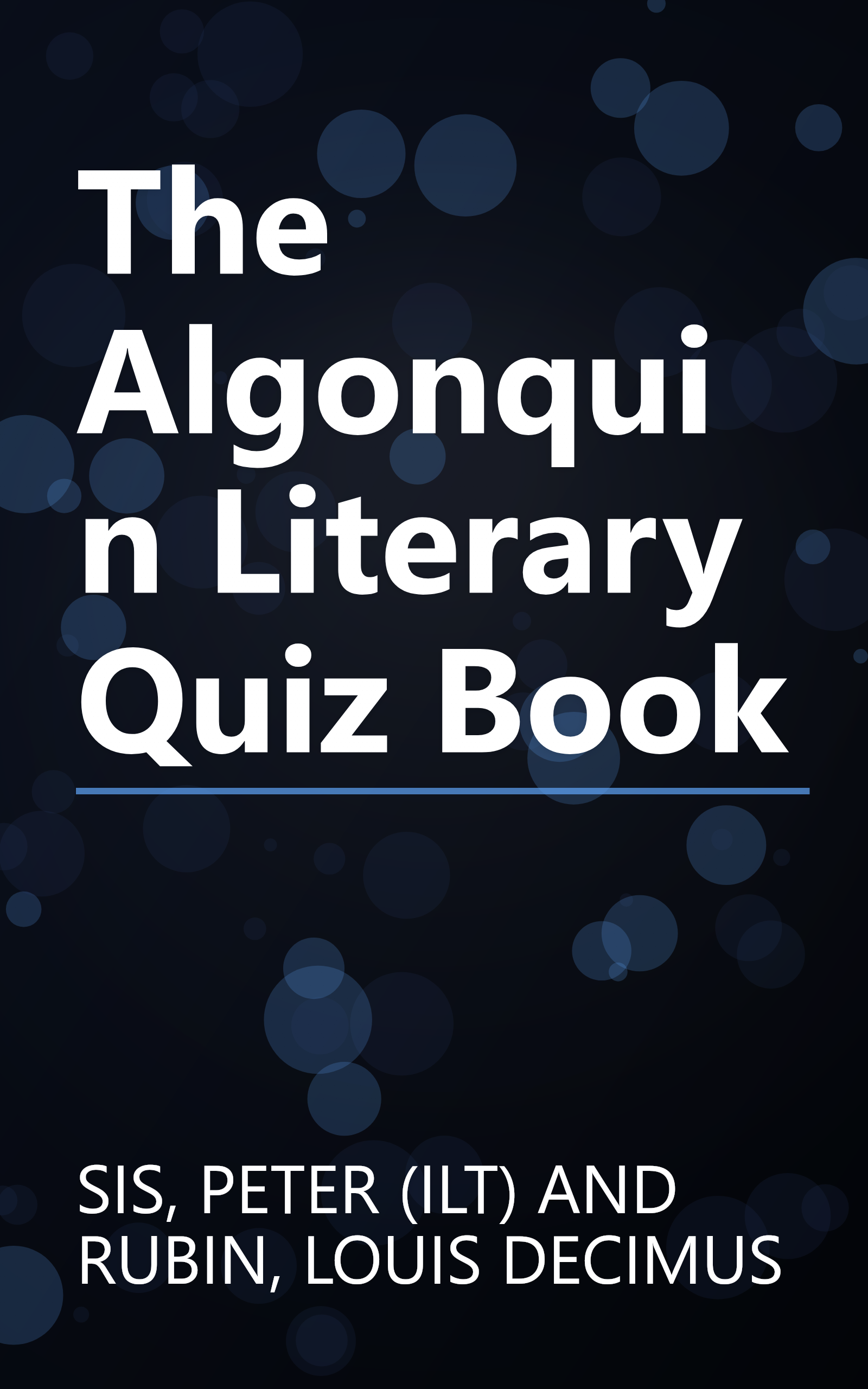 The Algonquin Literary Quiz Book book cover