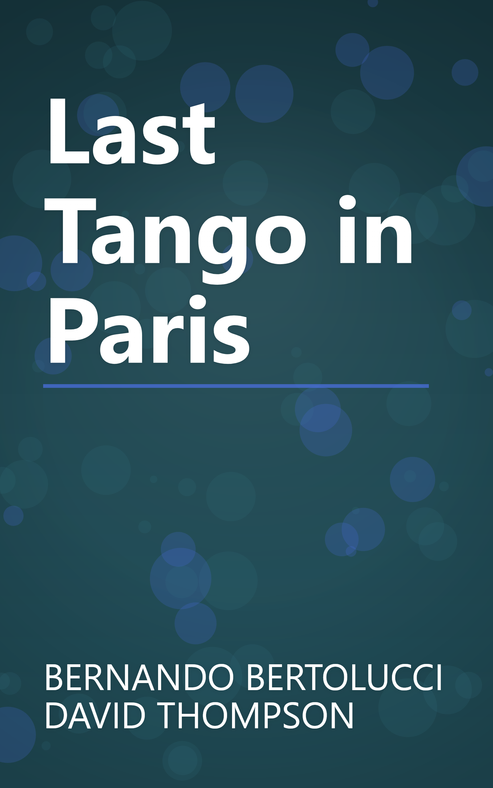 Last Tango in Paris book cover