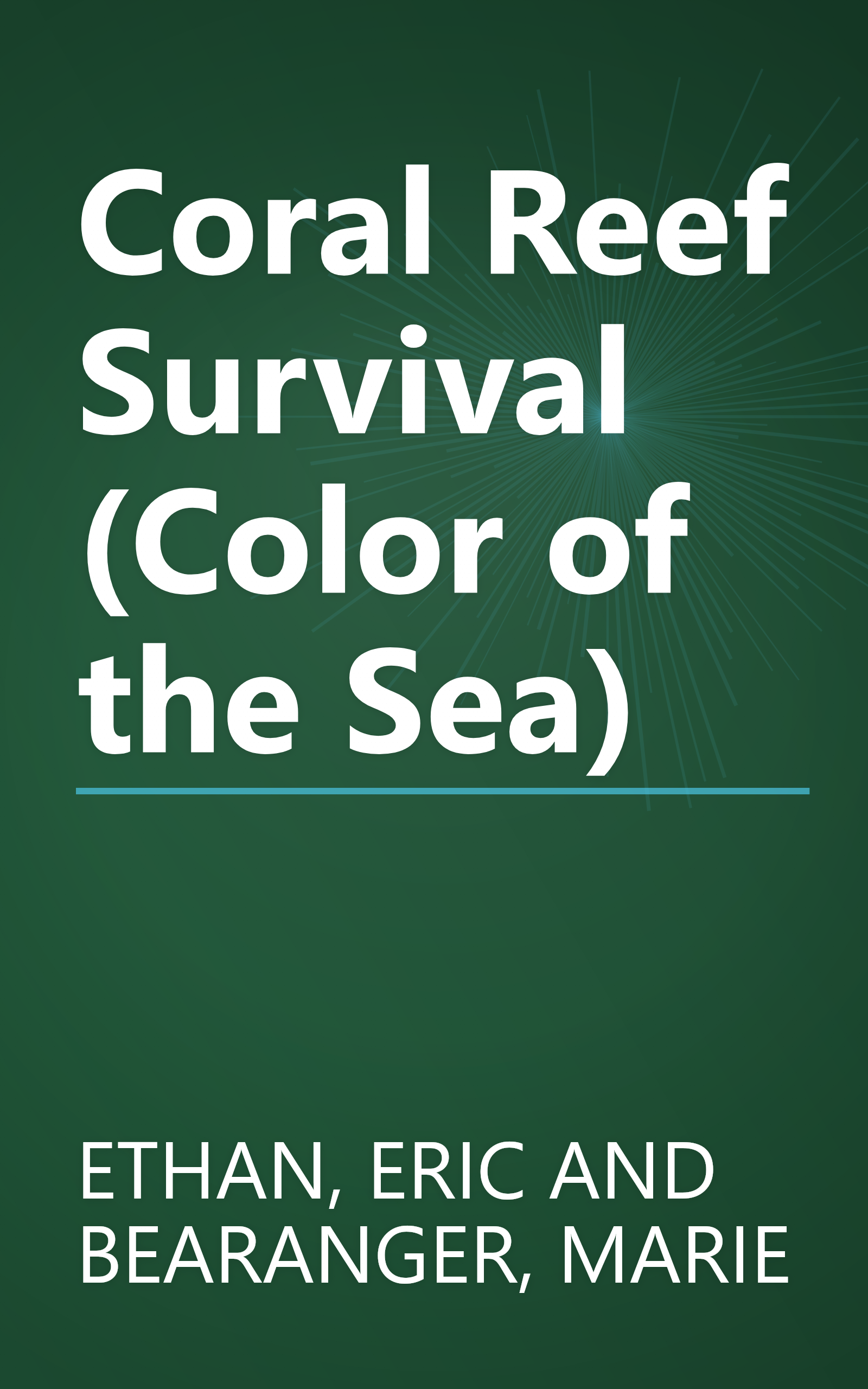 Coral Reef Survival (Color of the Sea) book cover