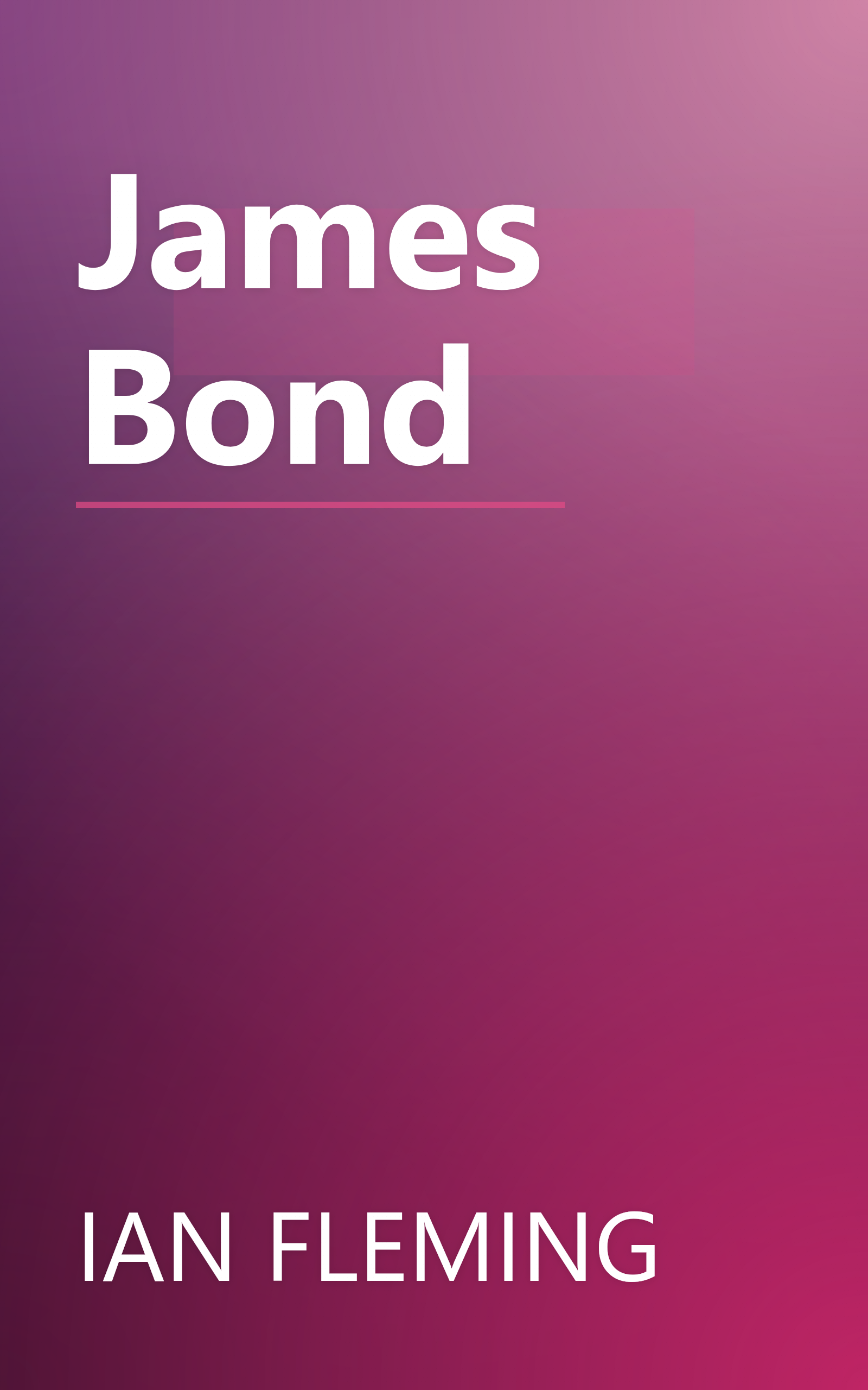 James Bond book cover