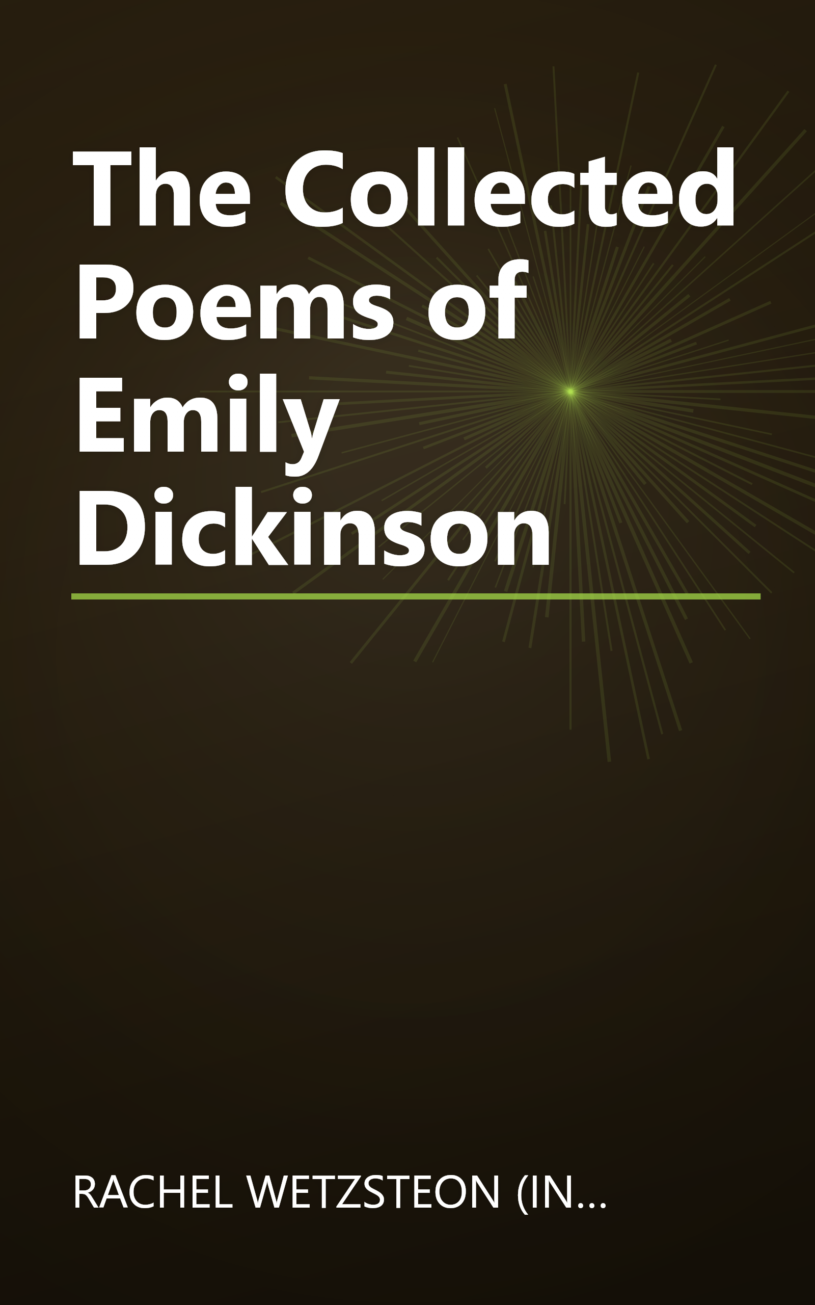 The Collected Poems of Emily Dickinson book cover