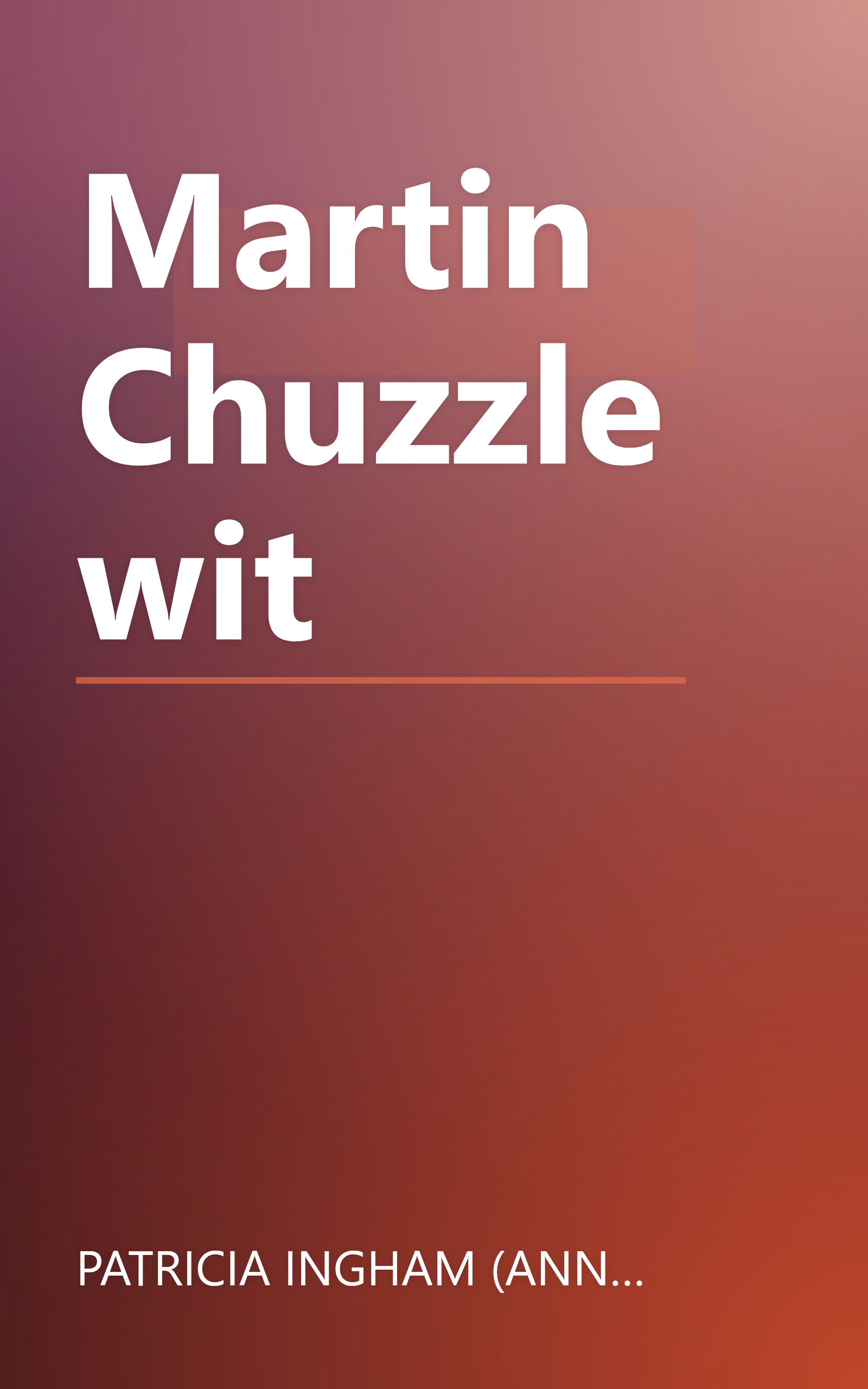 Martin Chuzzlewit book cover