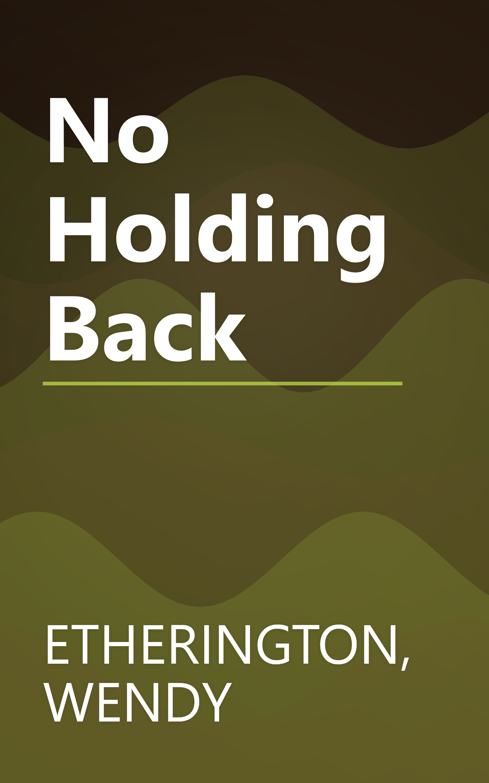 No Holding Back book cover
