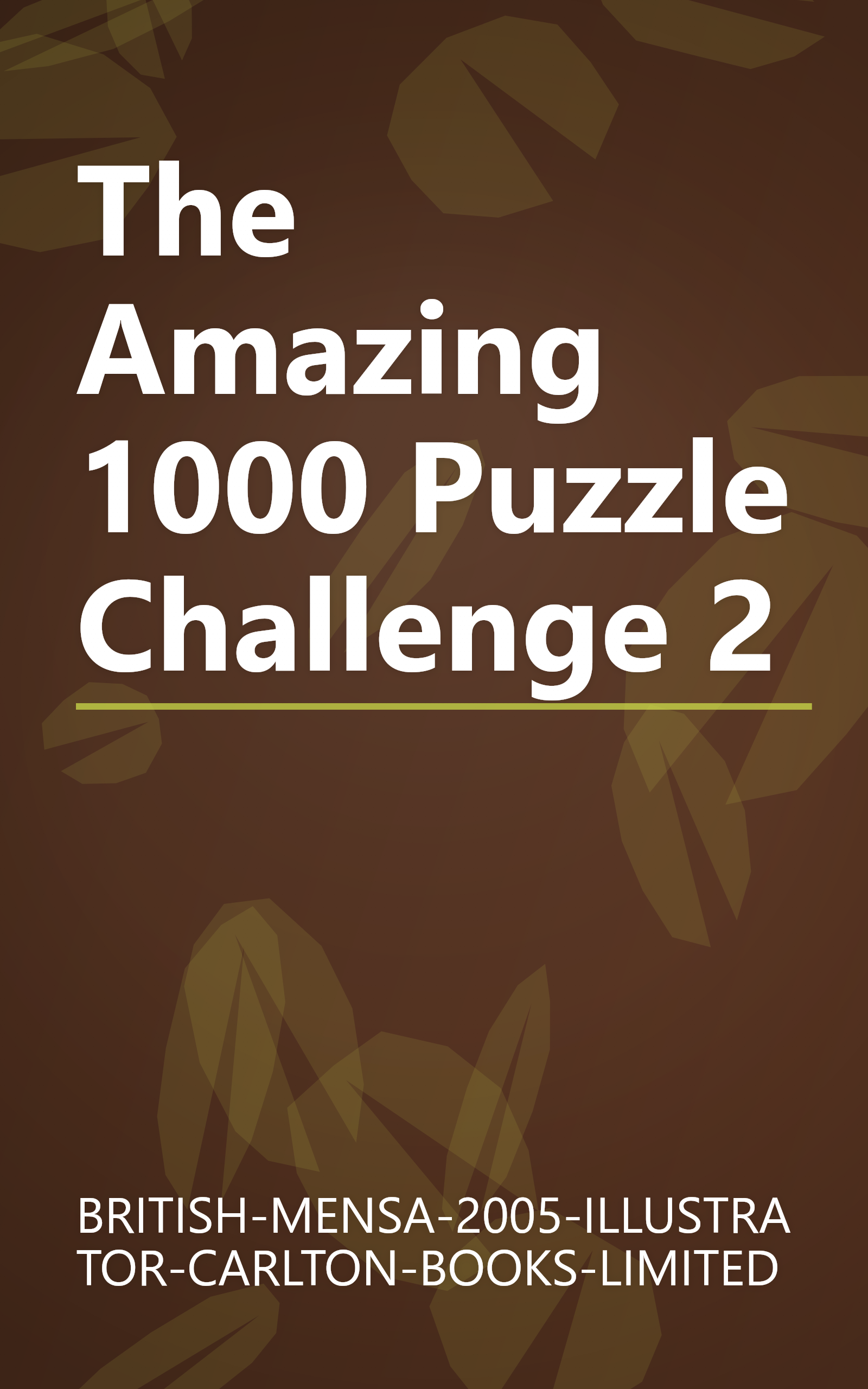 The Amazing 1000 Puzzle Challenge 2 book cover
