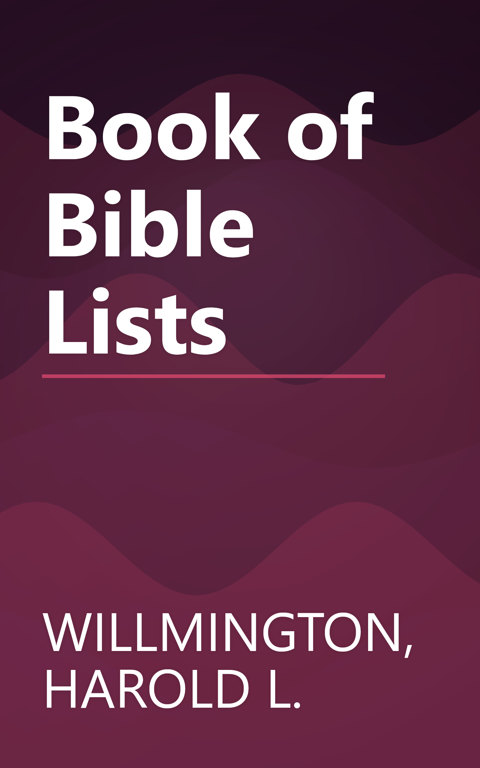 Book of Bible Lists book cover