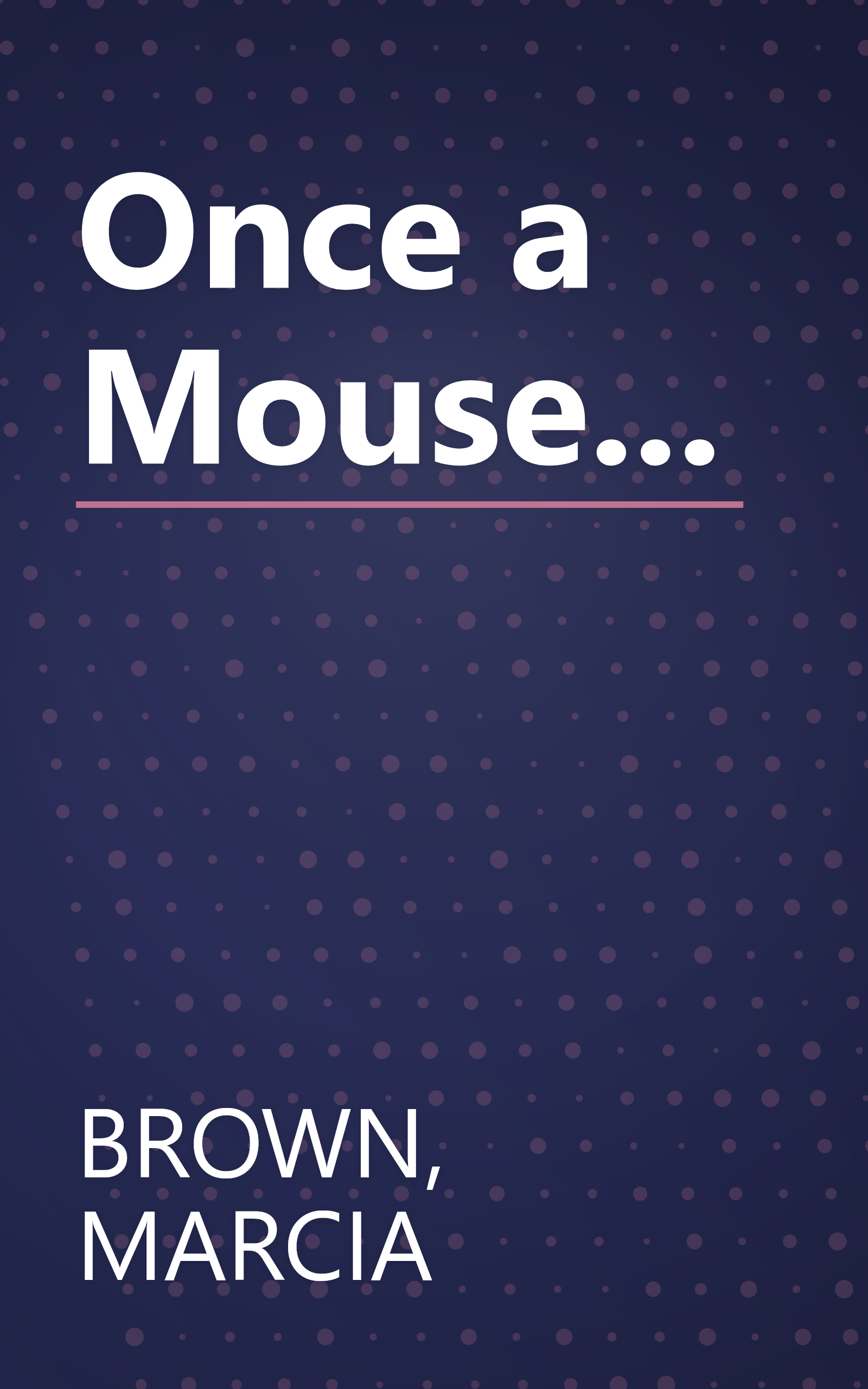 Once a Mouse... book cover