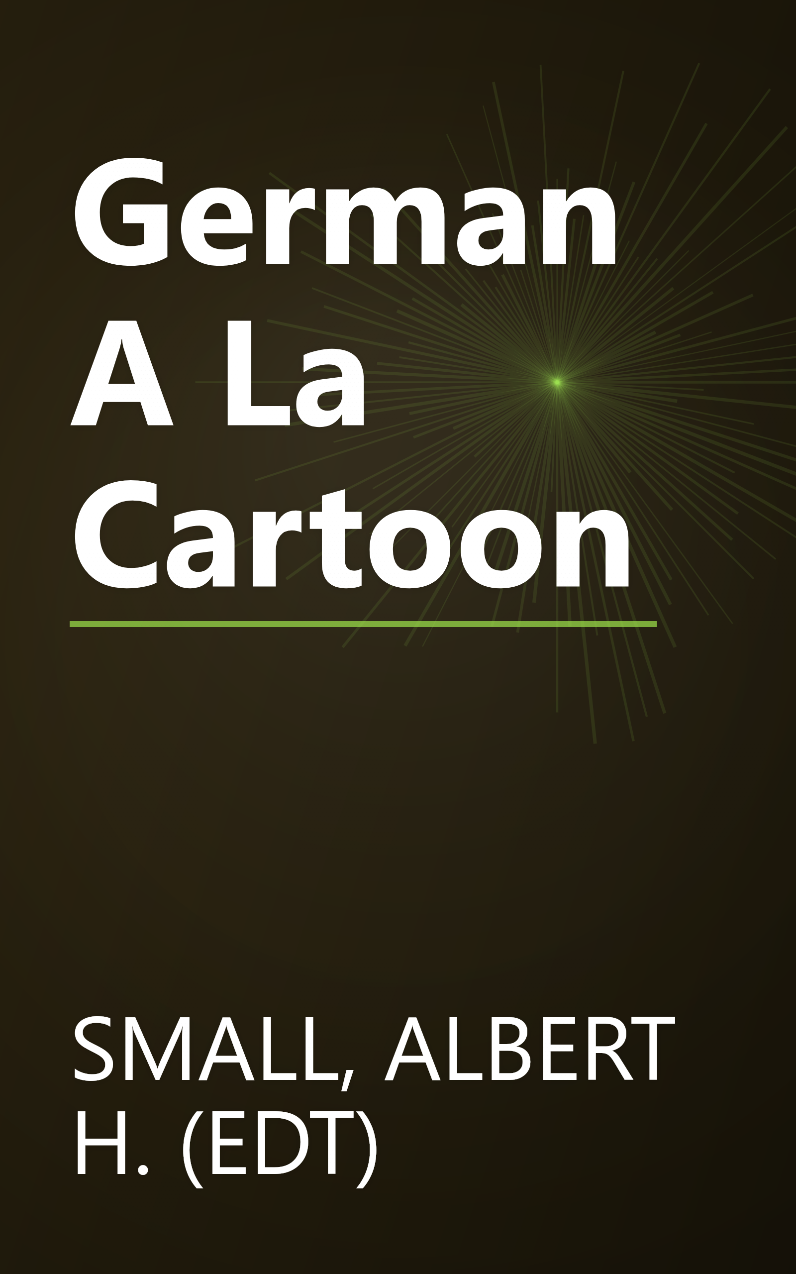 German A La Cartoon book cover