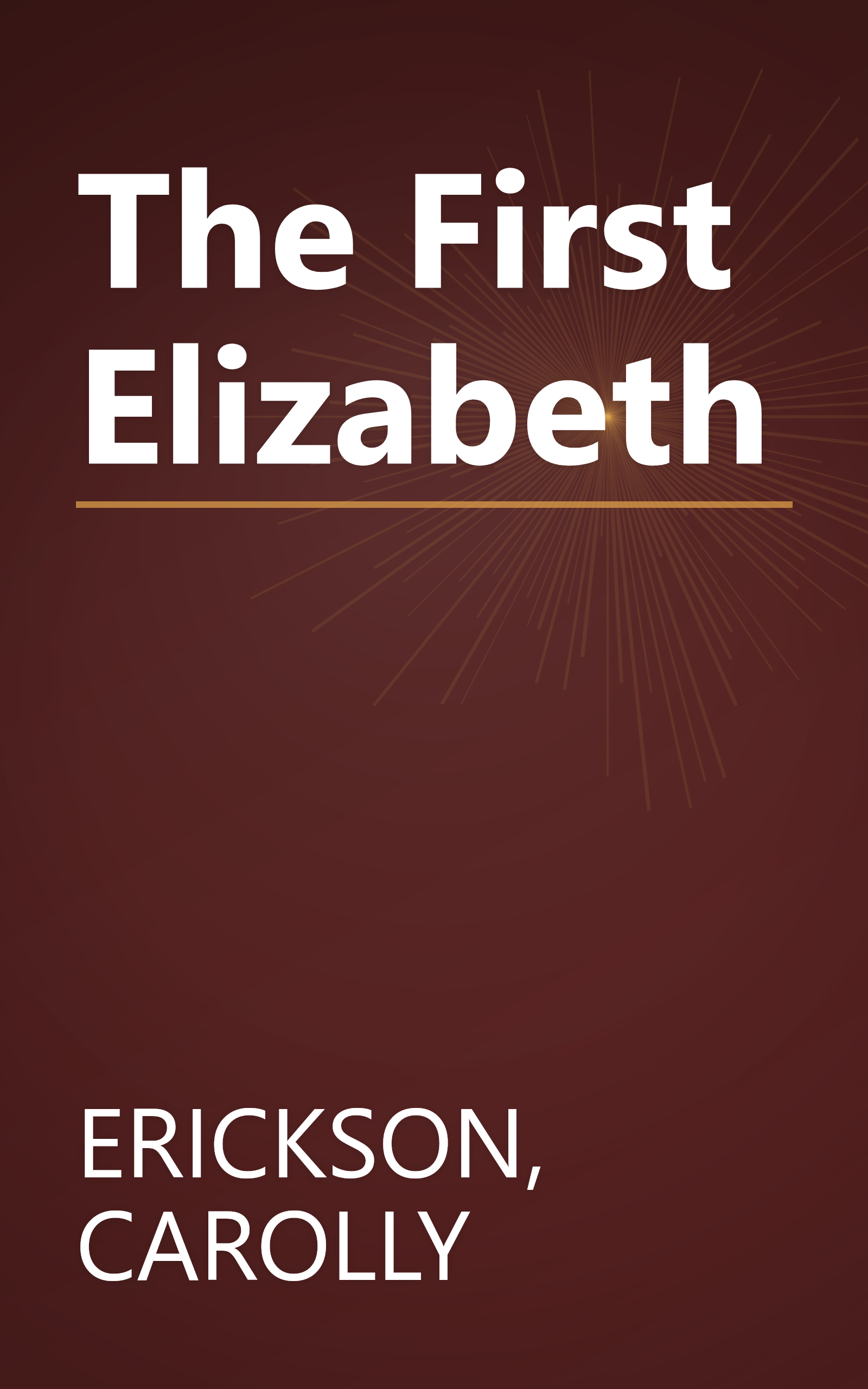 The First Elizabeth book cover
