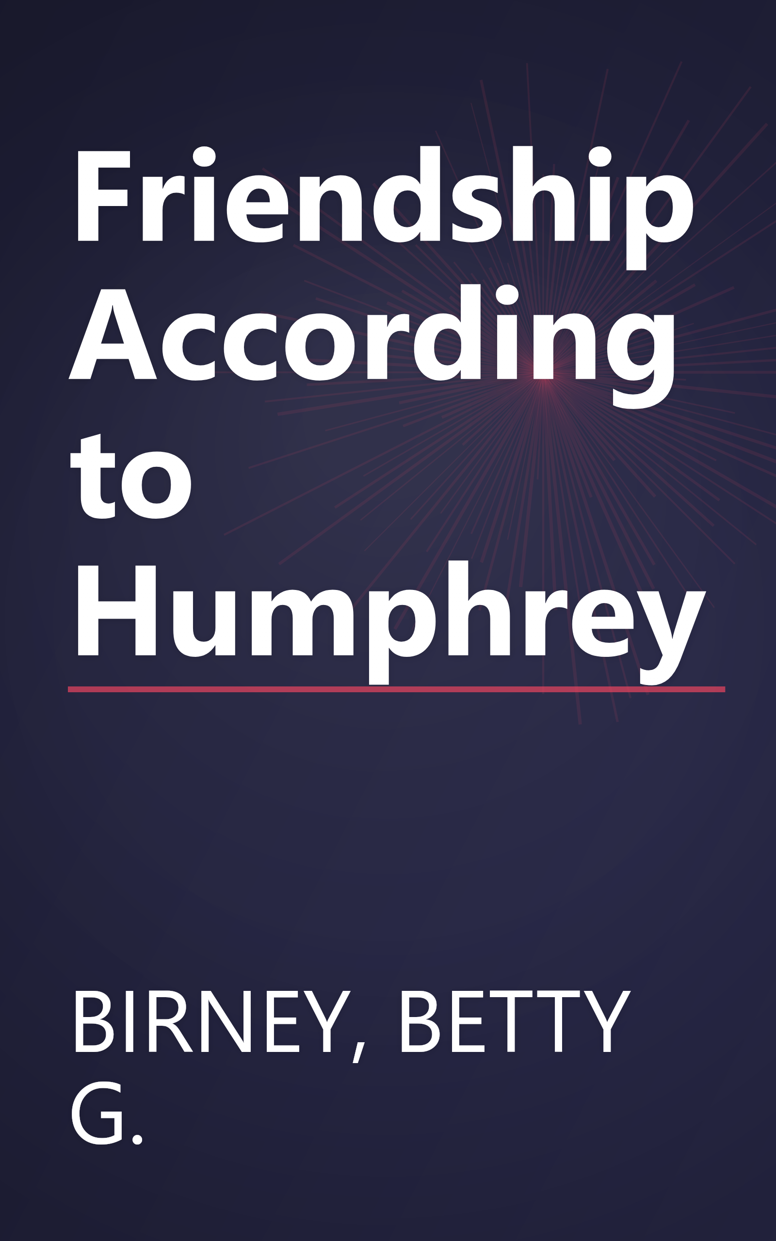 Friendship According to Humphrey book cover