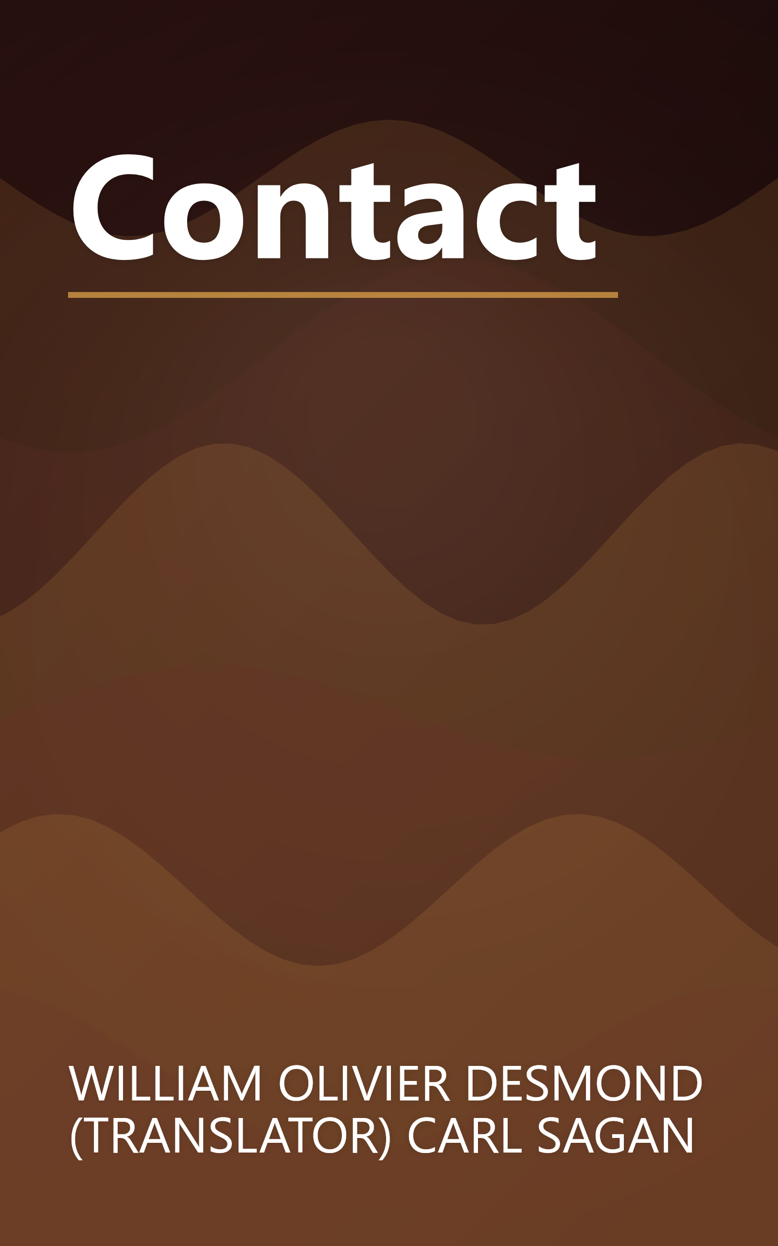Contact book cover