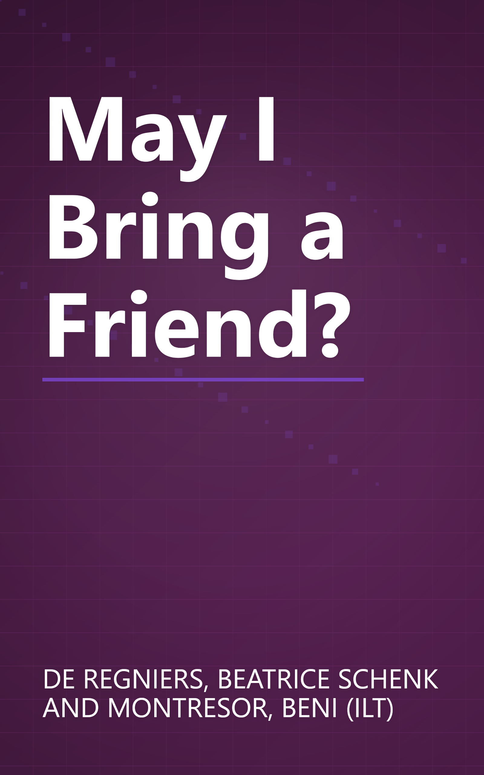 May I Bring a Friend? book cover