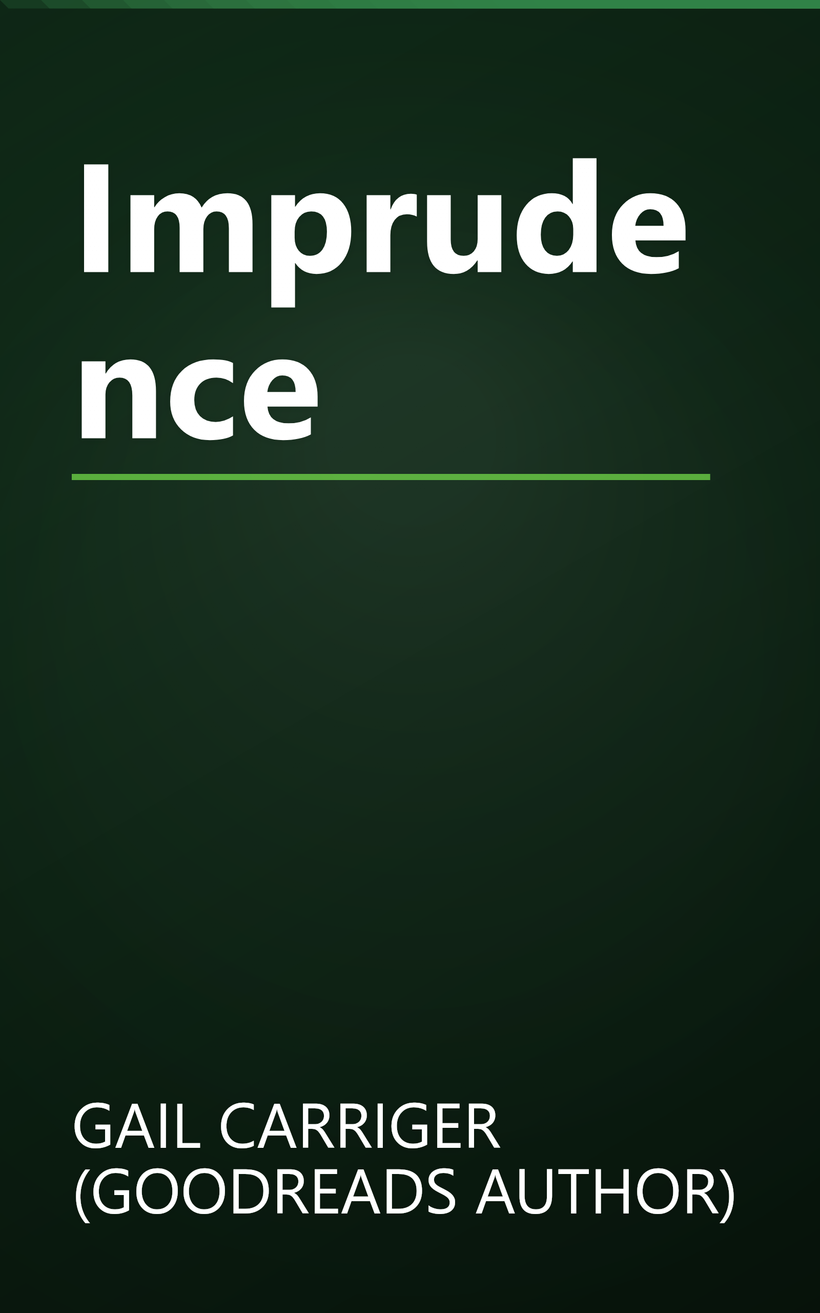 Imprudence book cover