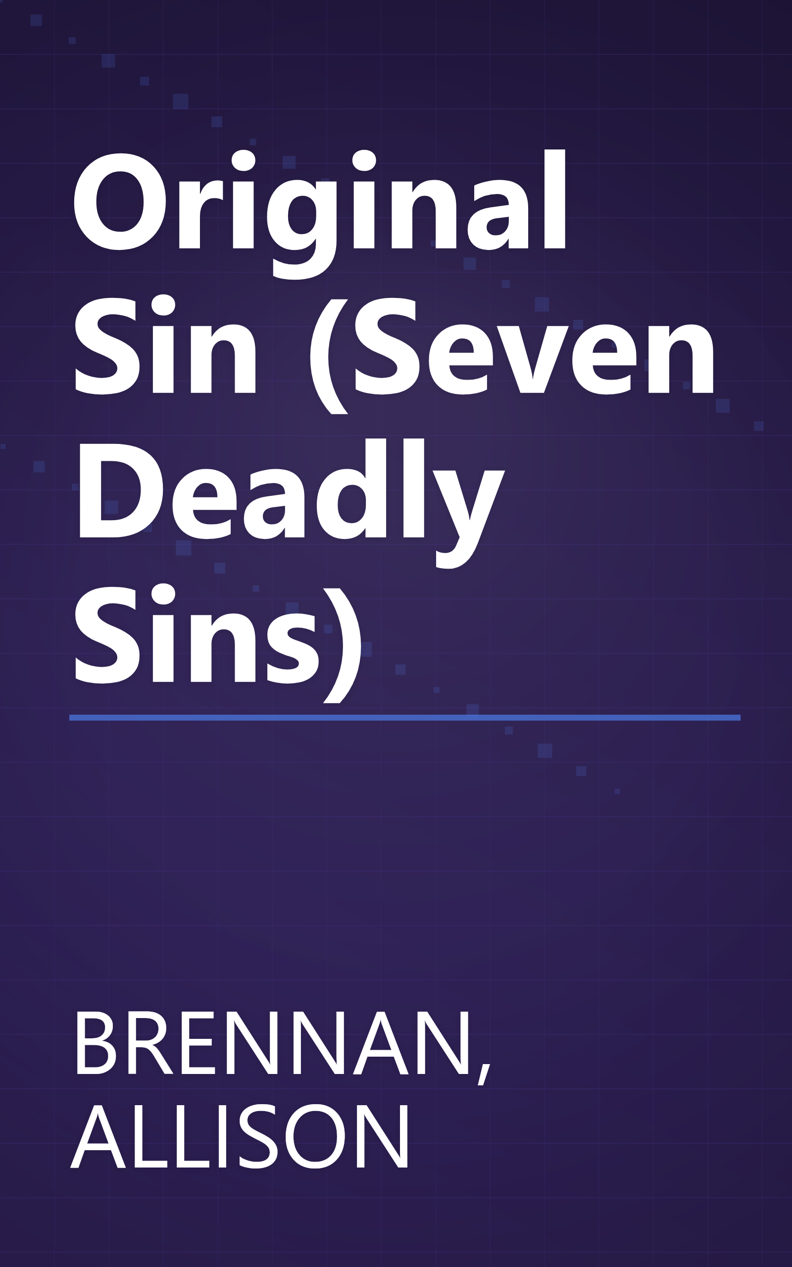 Original Sin (Seven Deadly Sins) book cover