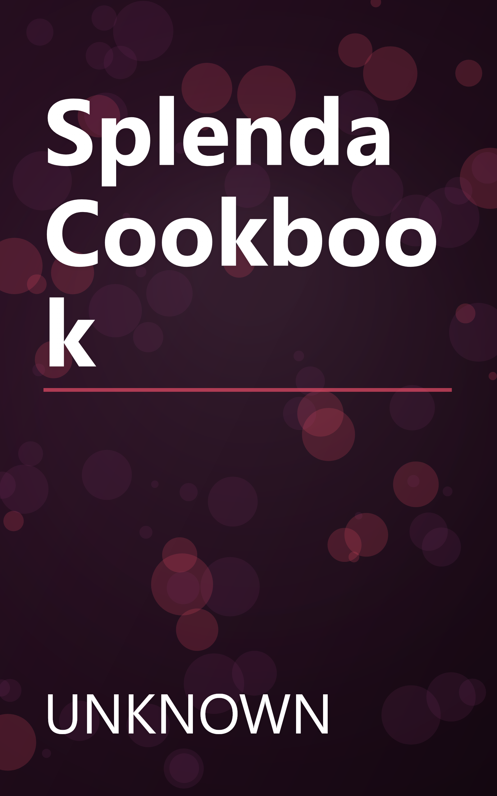 Splenda Cookbook book cover