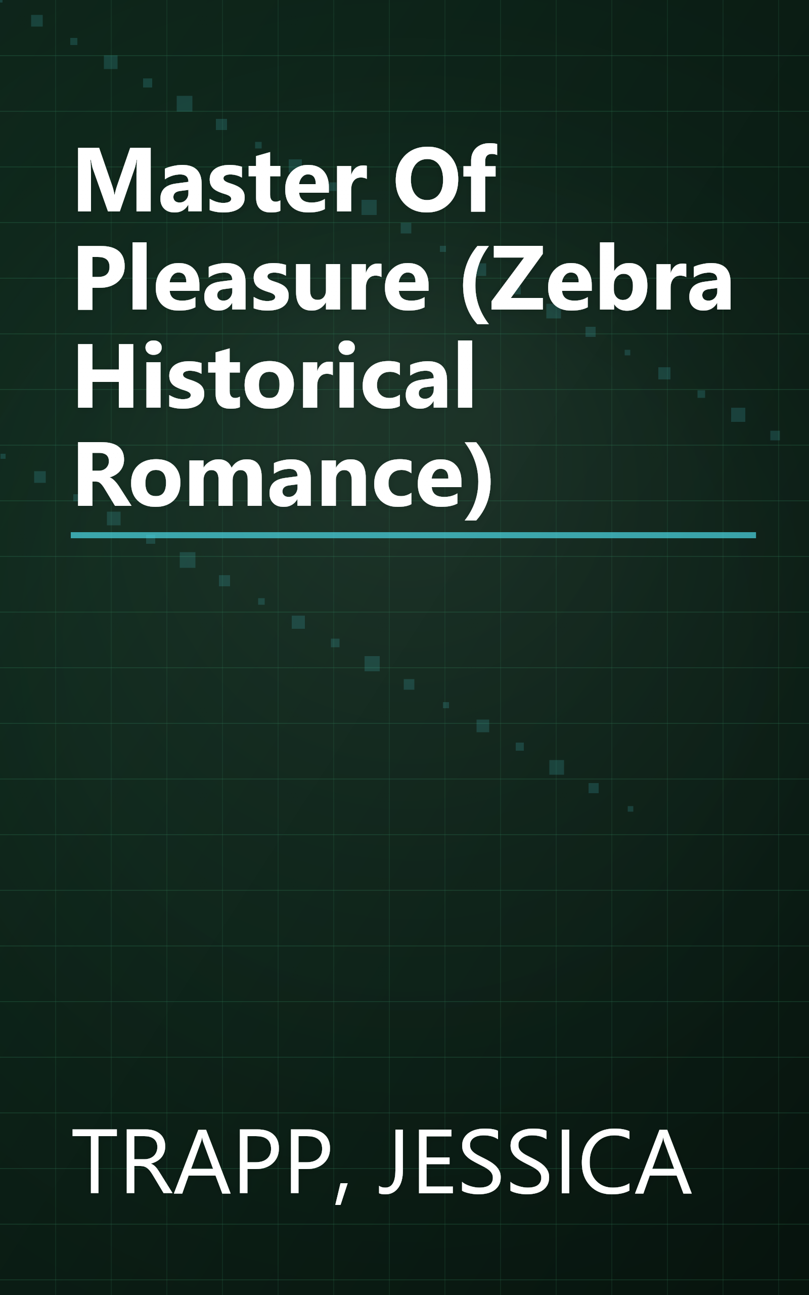 Master Of Pleasure (Zebra Historical Romance) book cover