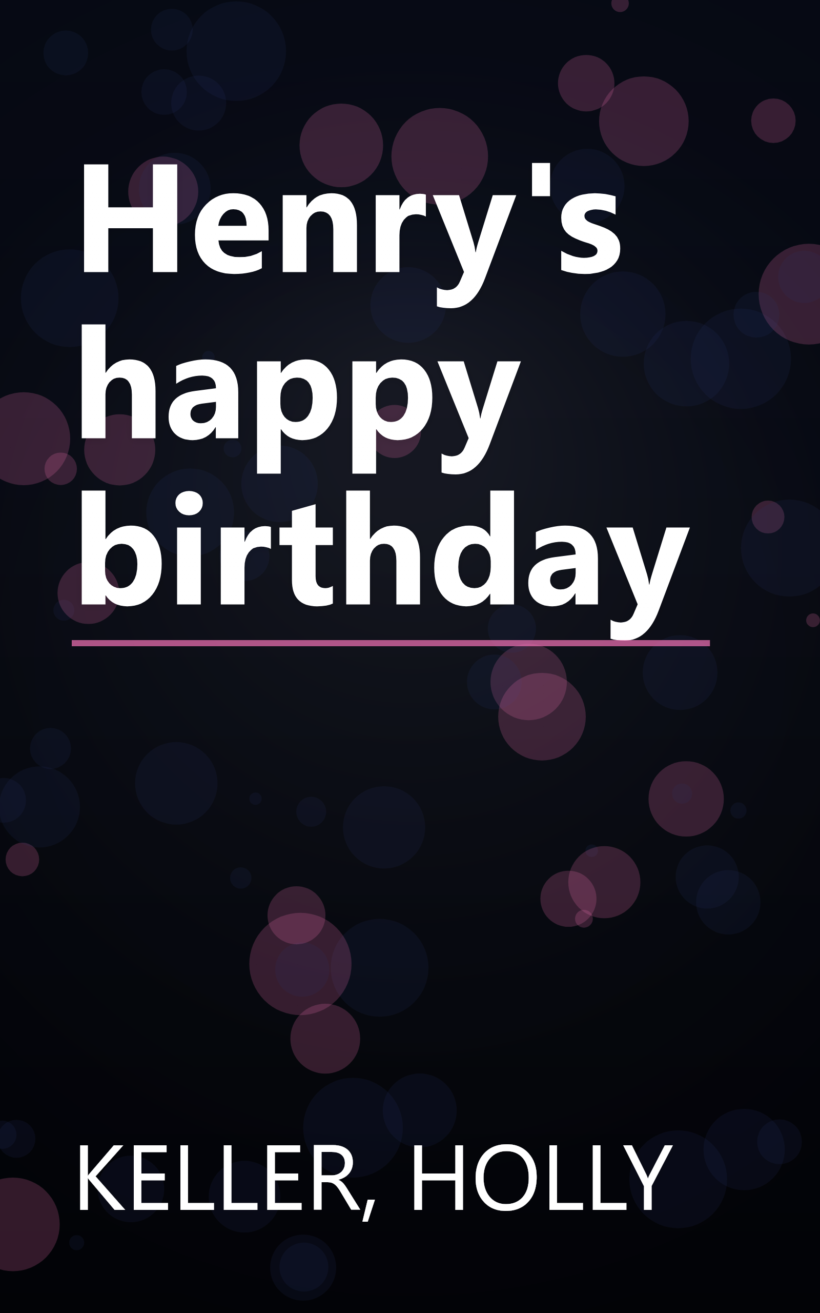 Henry's happy birthday book cover