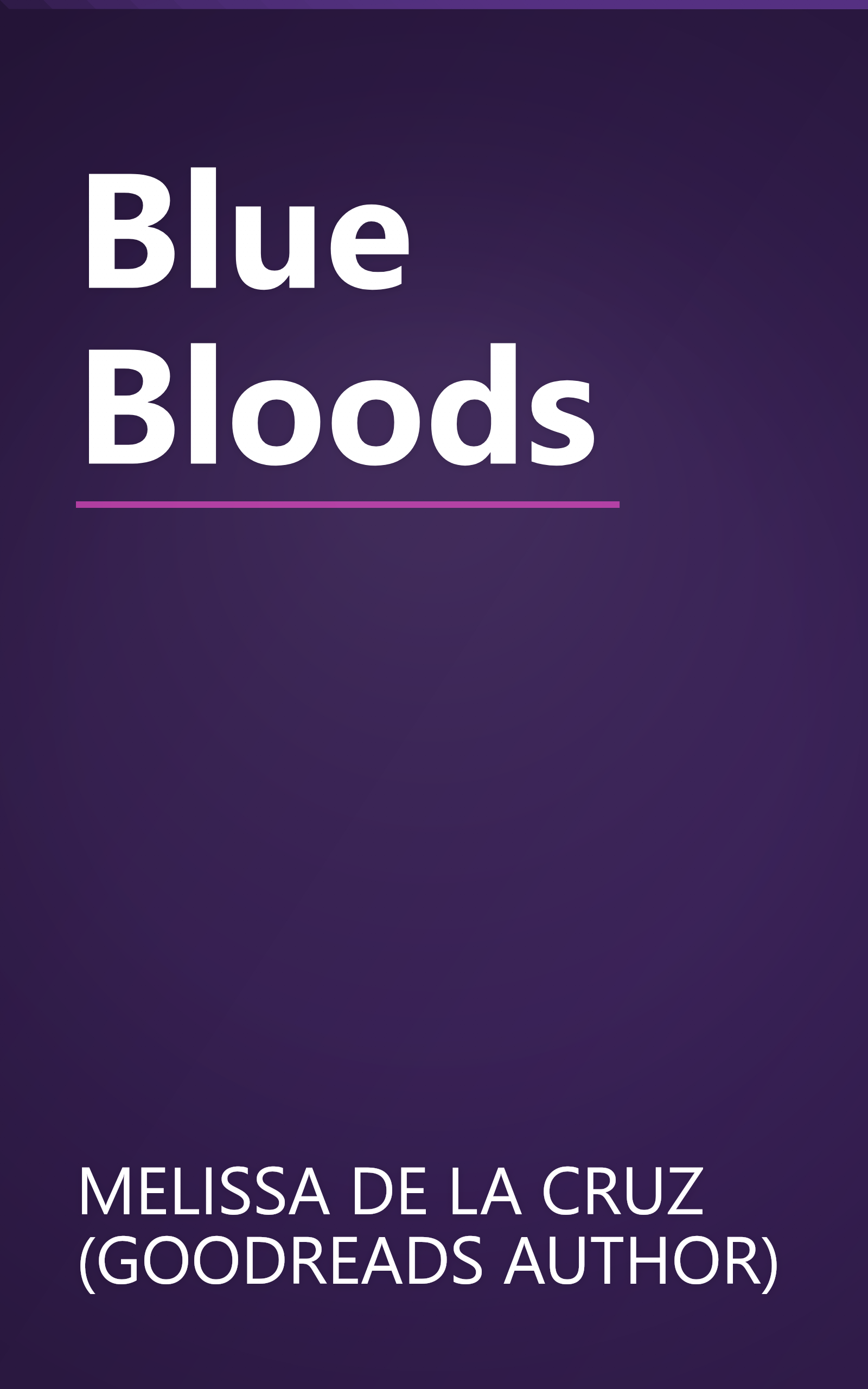Blue Bloods book cover
