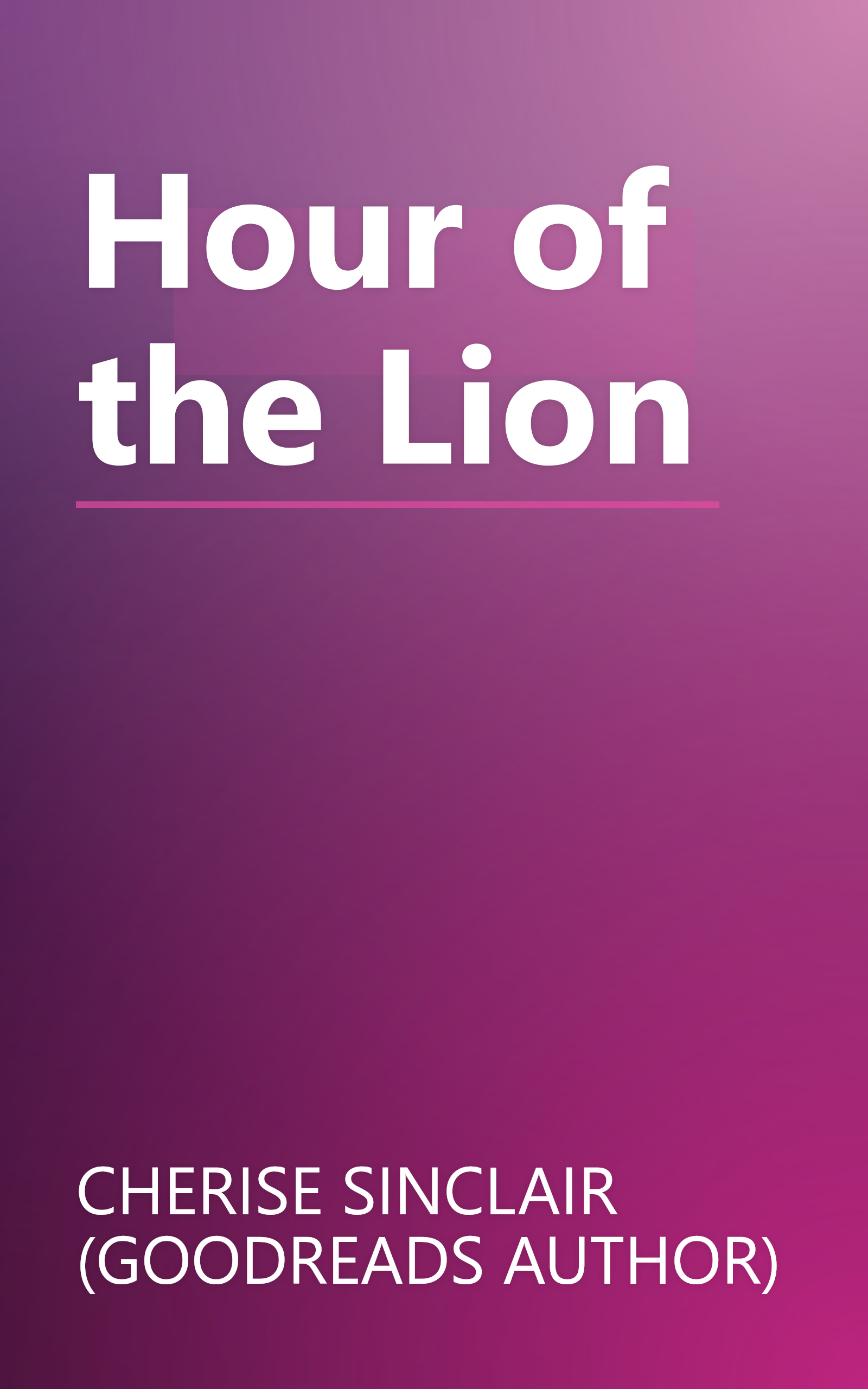 Hour of the Lion book cover