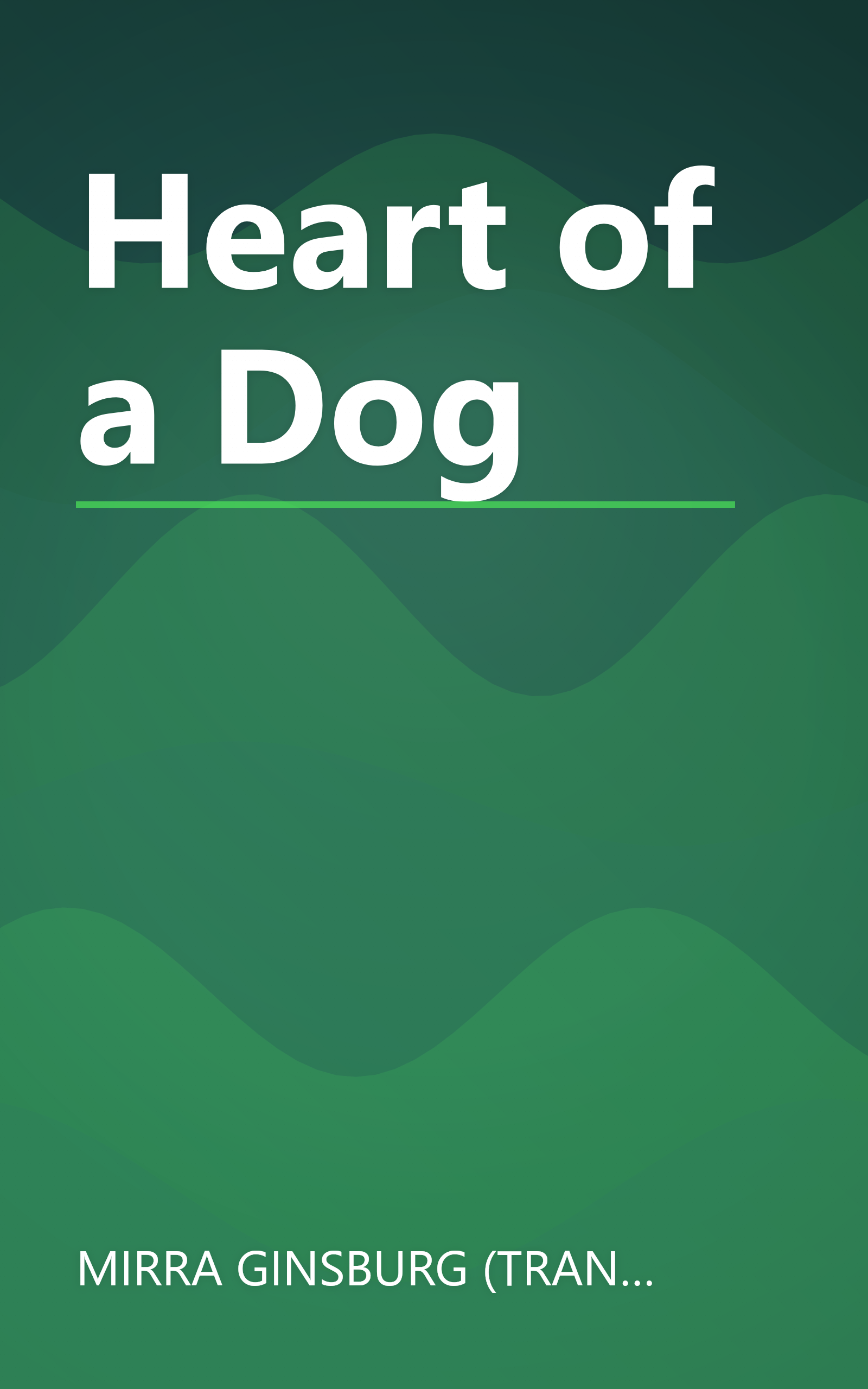 Heart of a Dog book cover