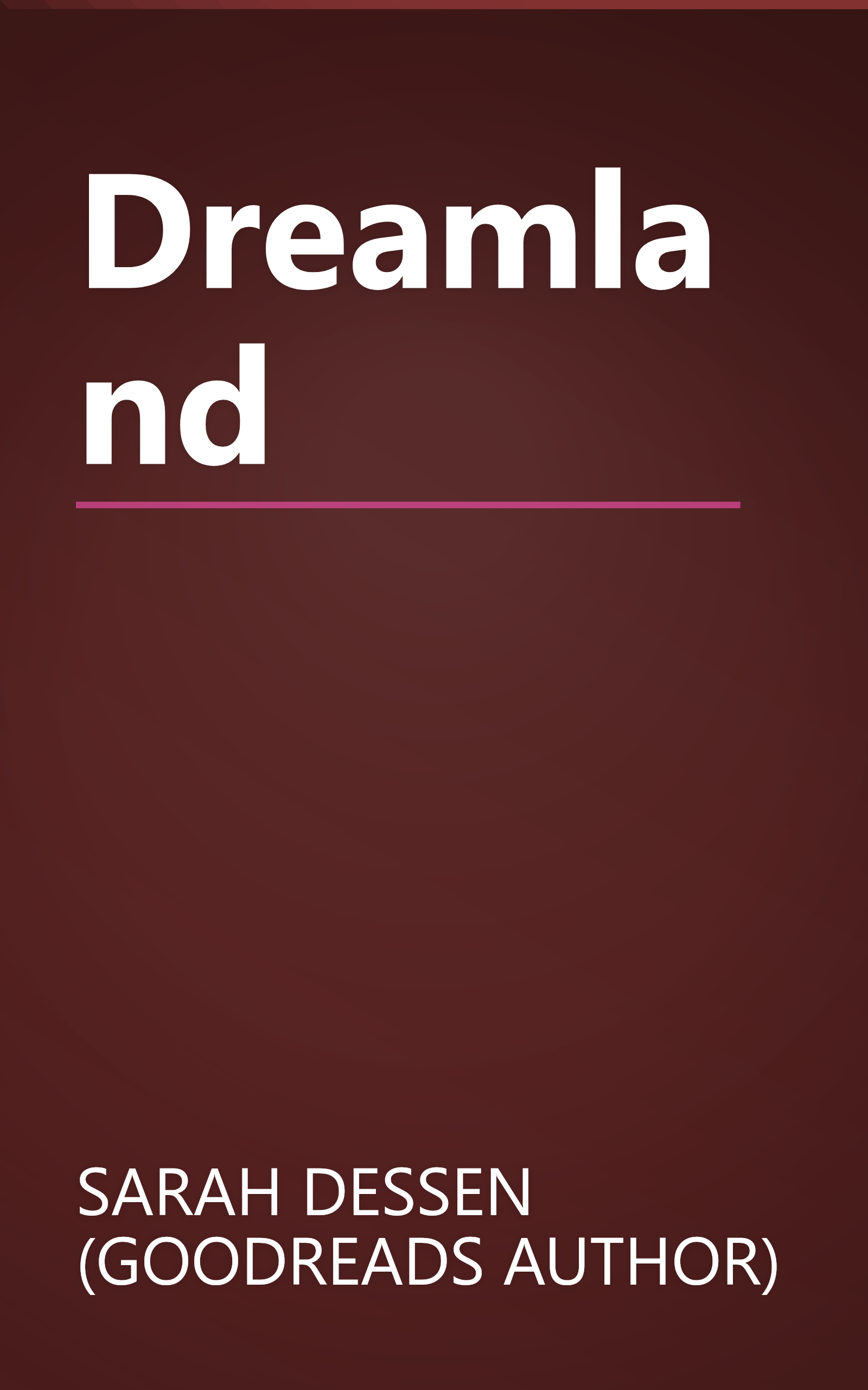 Dreamland book cover