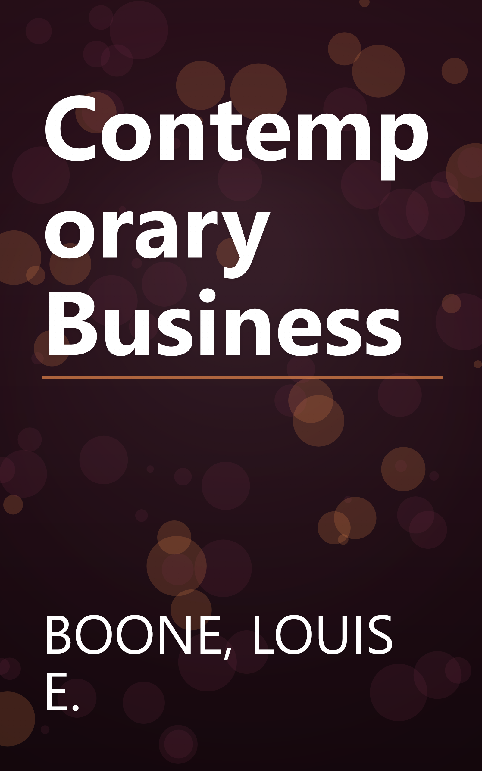 Contemporary Business book cover