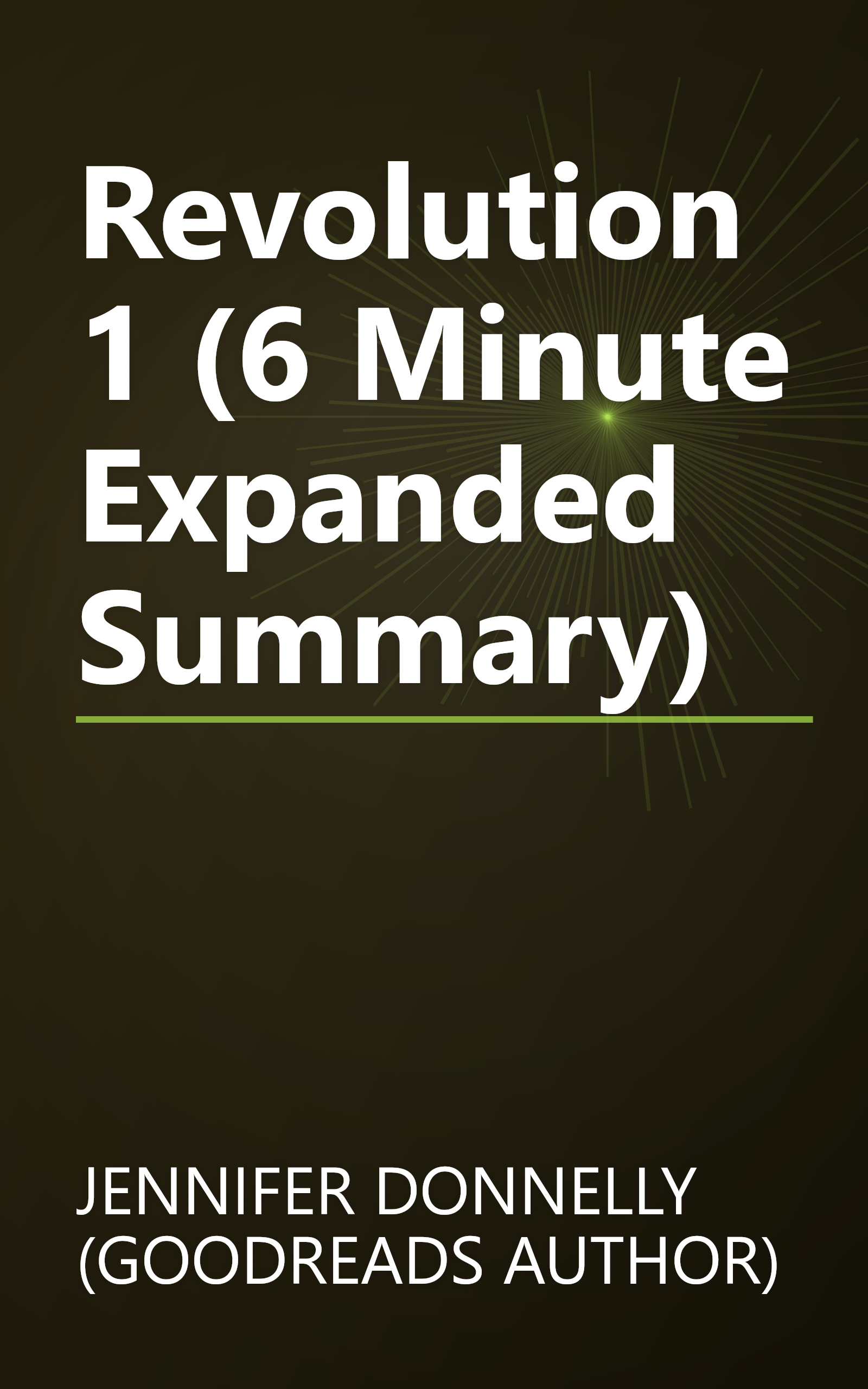 Revolution 1 (6 Minute   Expanded Summary) book cover