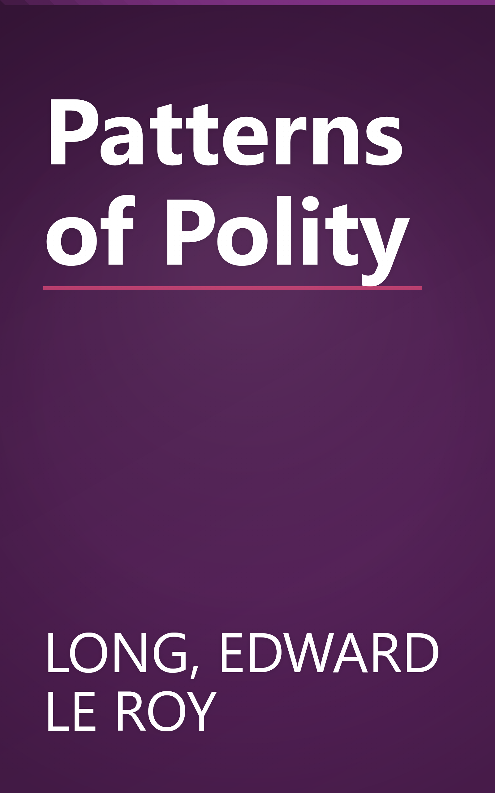 Patterns of Polity book cover